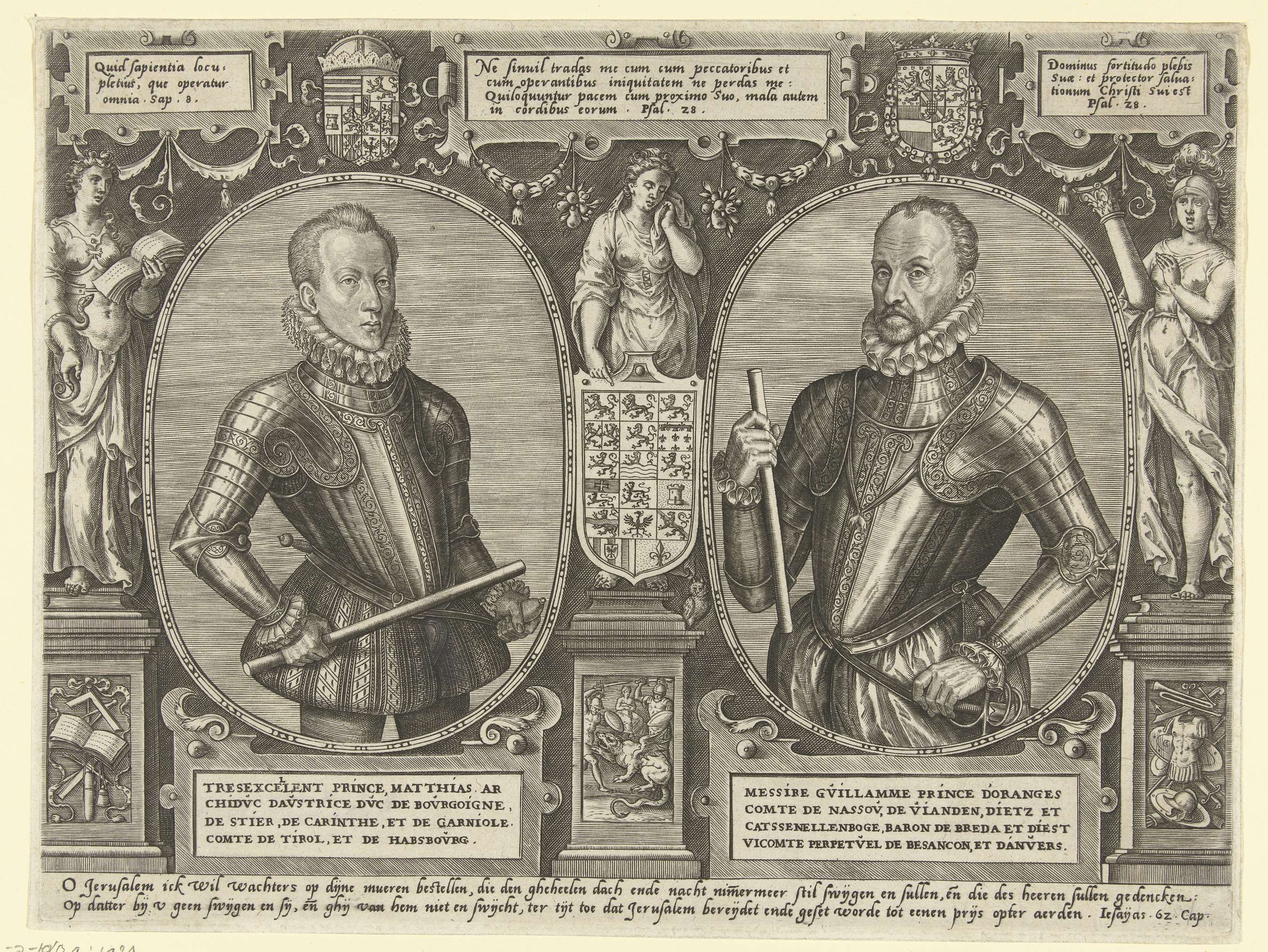 Portraits of Matthias of Austria and William I | CanvasPrints.com