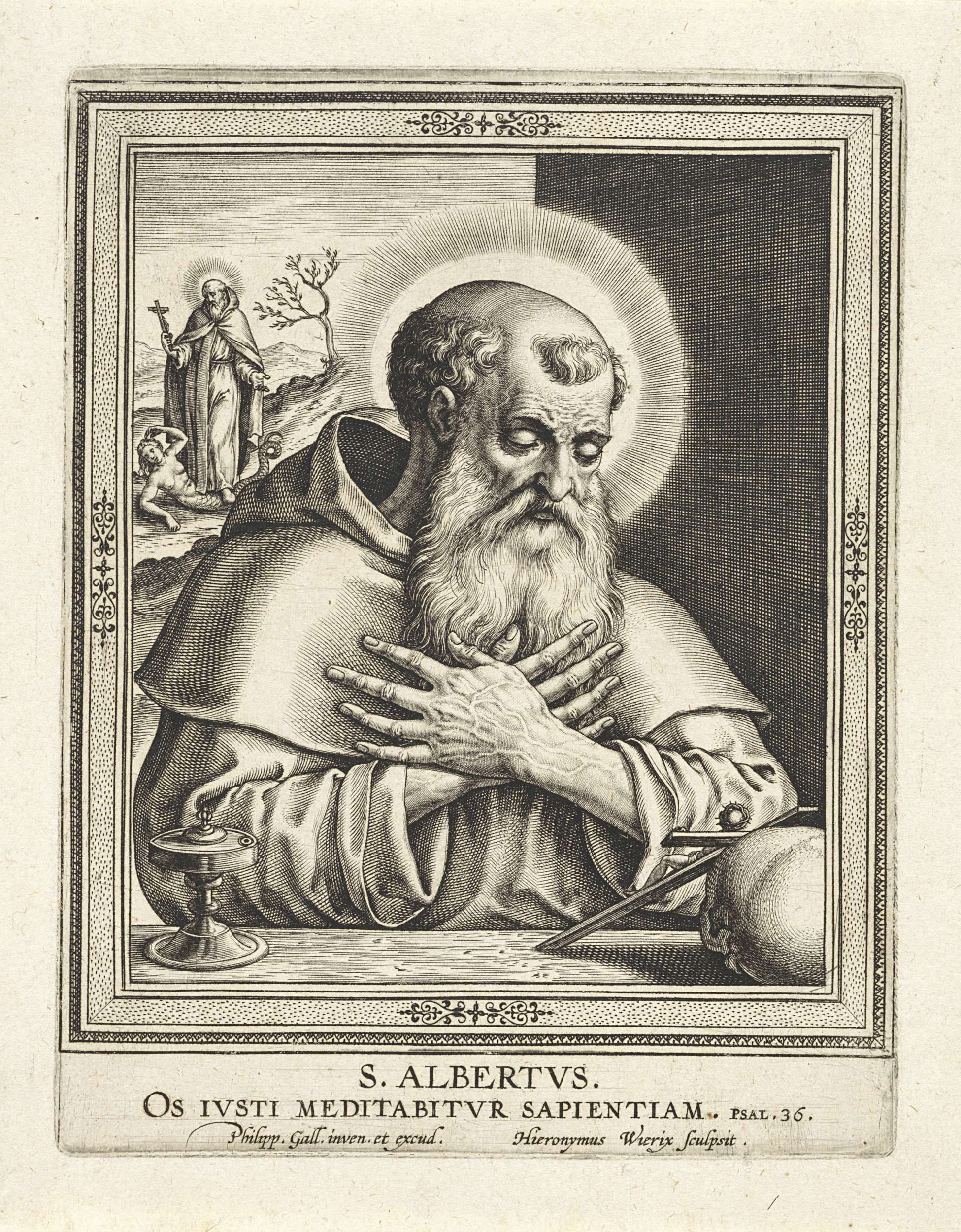 Saint Albert of Jerusalem, Hieronymus Wierix, | CanvasPrints.com