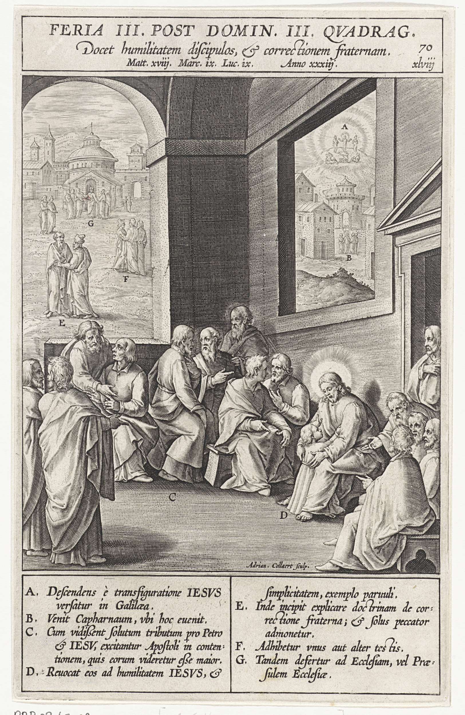 Christ teaches his disciples, Wierix (rejected | CanvasPrints.com