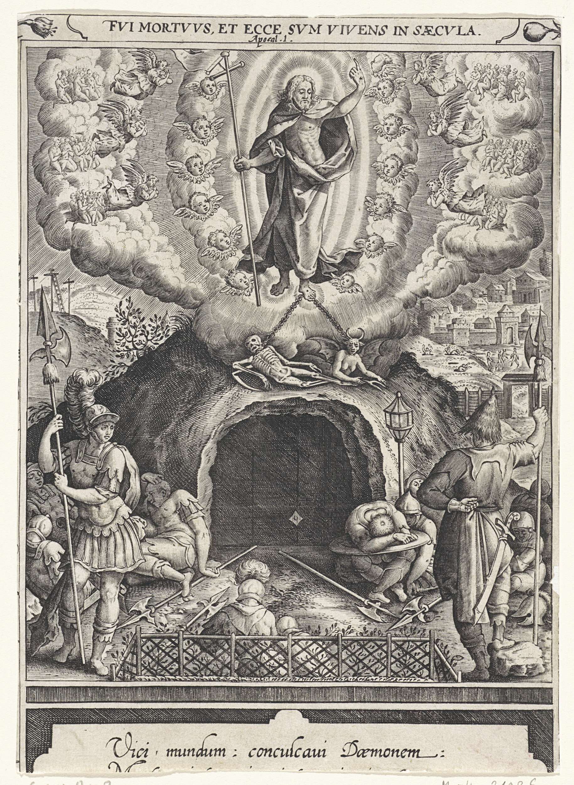 Resurrection of Christ, Hieronymus Wierix, 159 | CanvasPrints.com