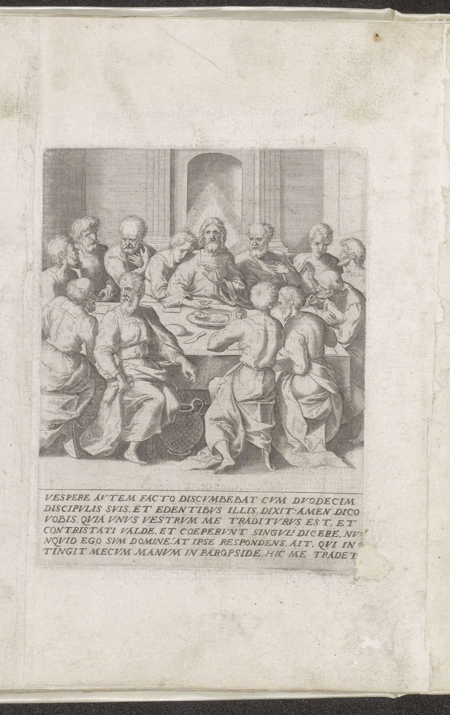 Last Supper, Johannes Wierix, 1572 | CanvasPrints.com