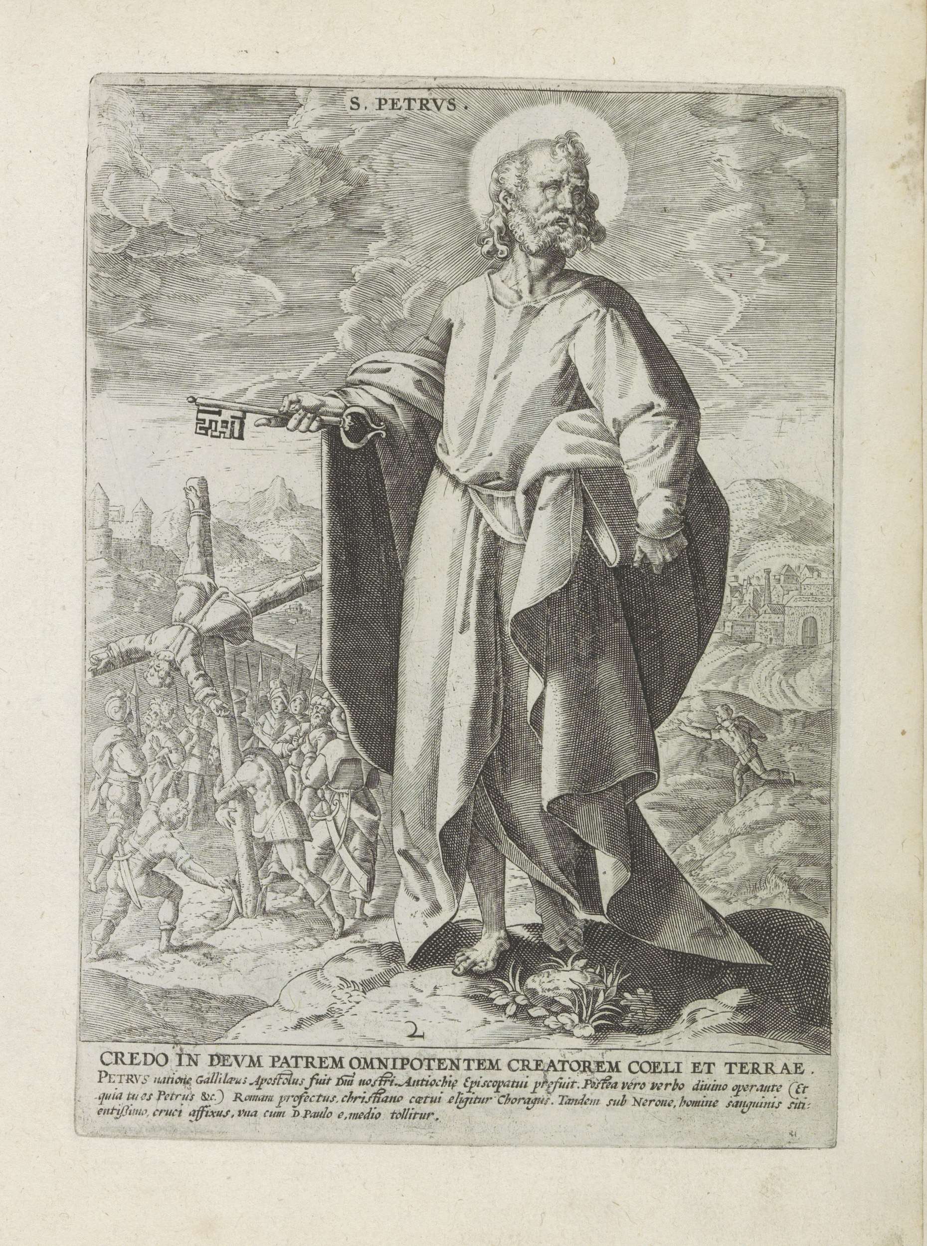 Petrus, Antonie Wierix (II), 1585 | CanvasPrints.com