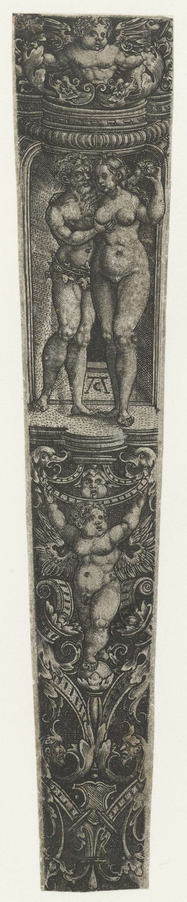 Ornament with Adam and Eve, Monogrammist AC (1 | CanvasPrints.com