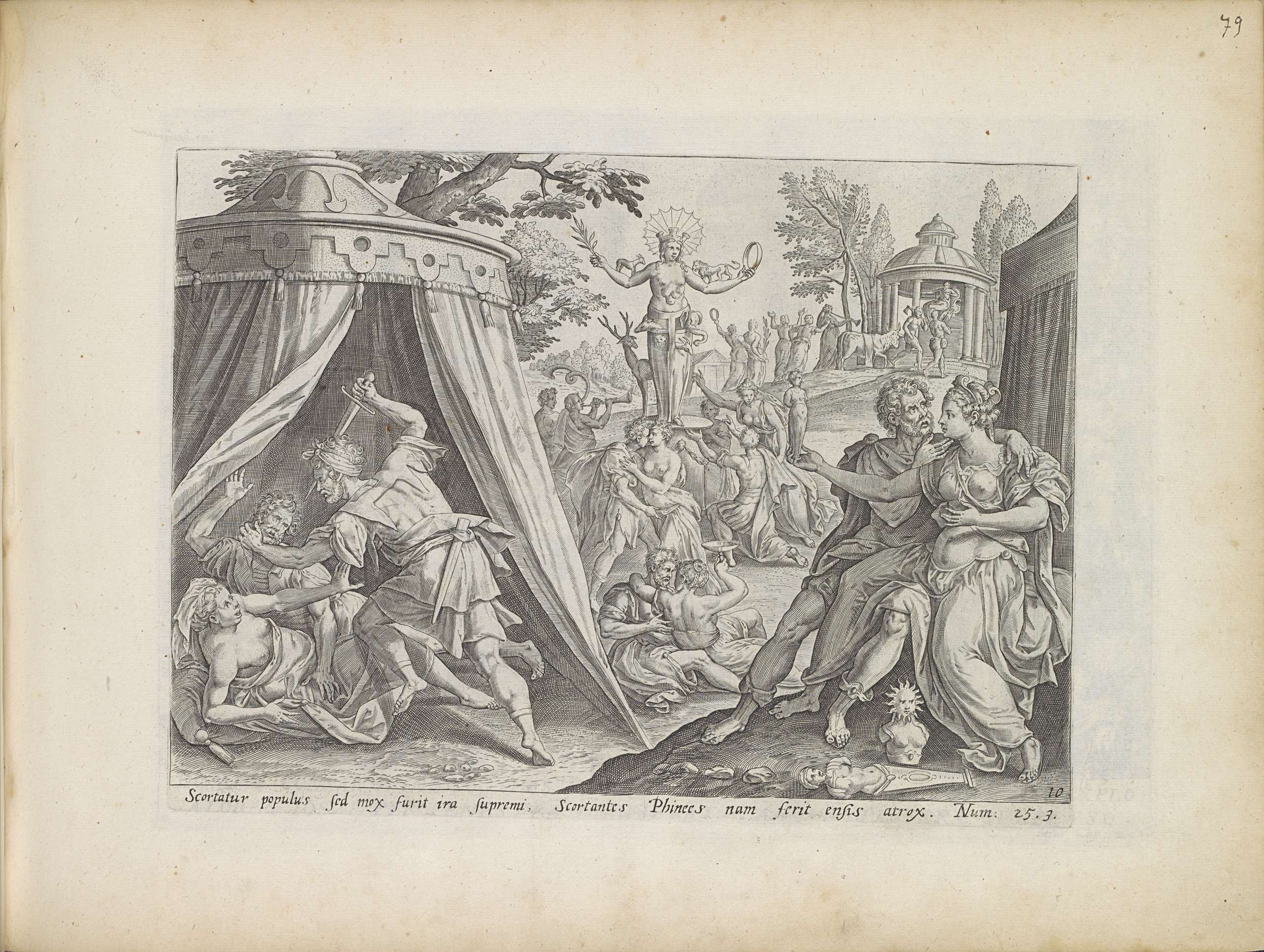 Israel worships the Baal of Peor and Pinechas | CanvasPrints.com