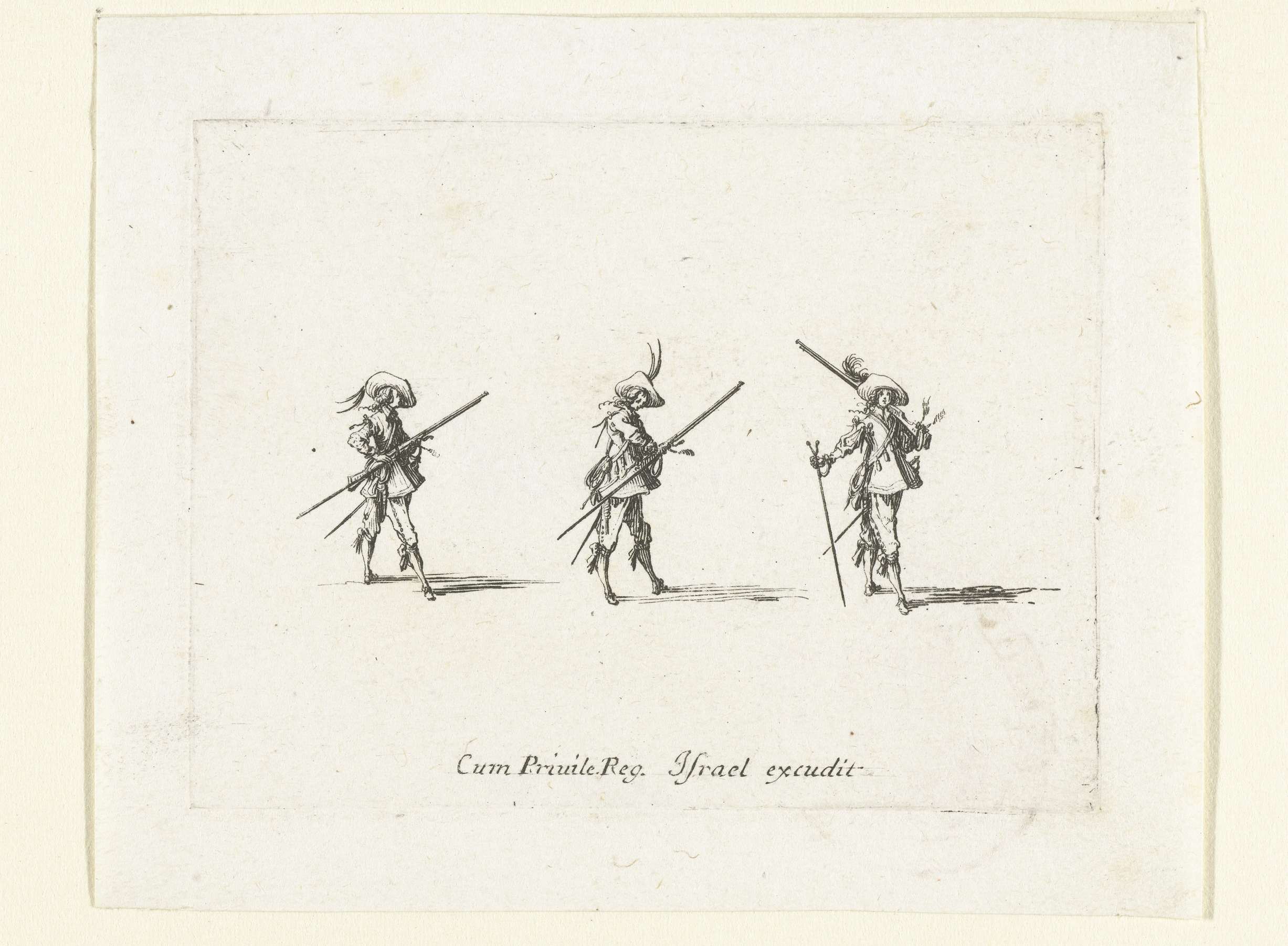 Exercises with a musket: wearing musket, fuse | CanvasPrints.com