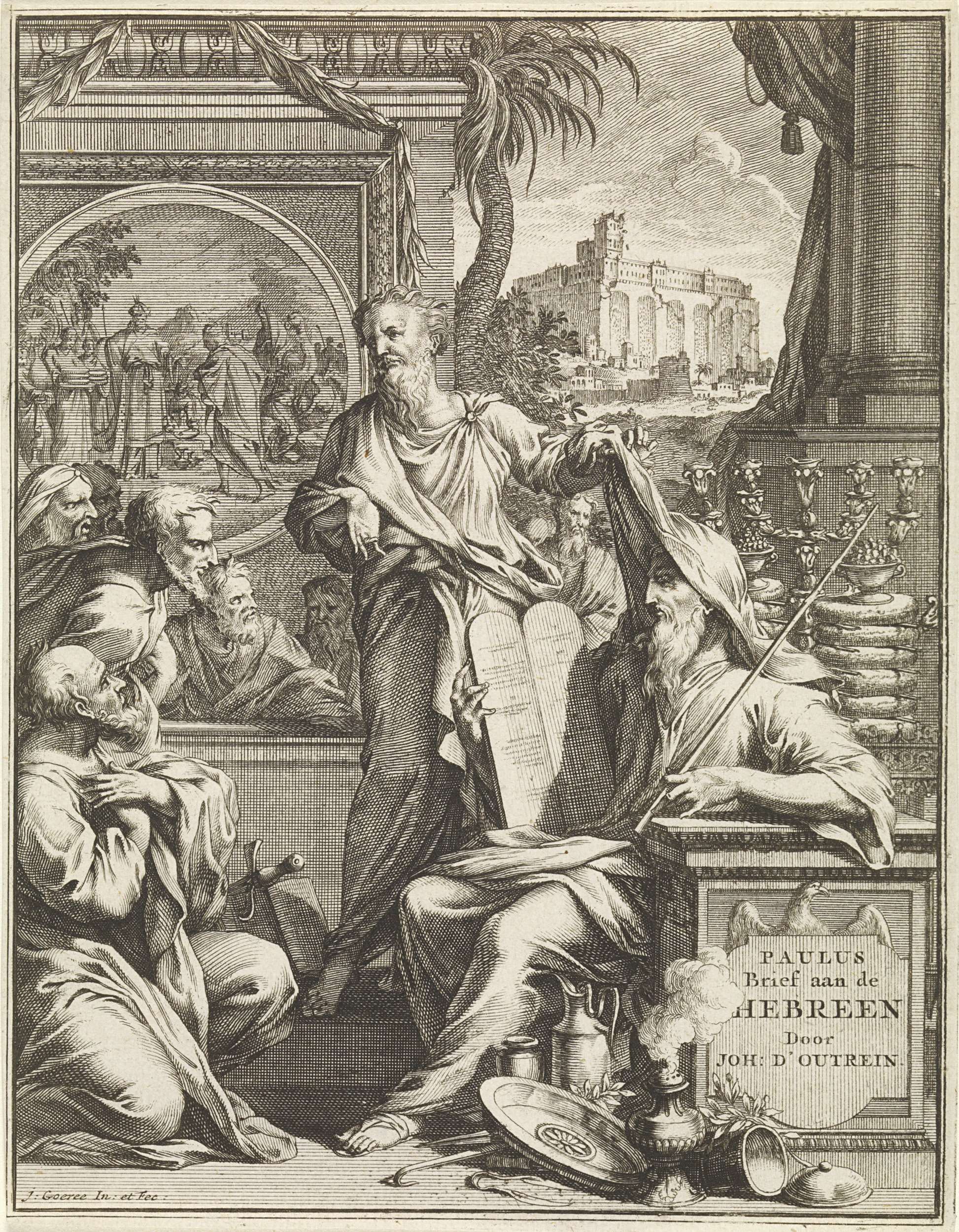 Paulus reveals Moses, Jan Goeree, 1711 | CanvasPrints.com