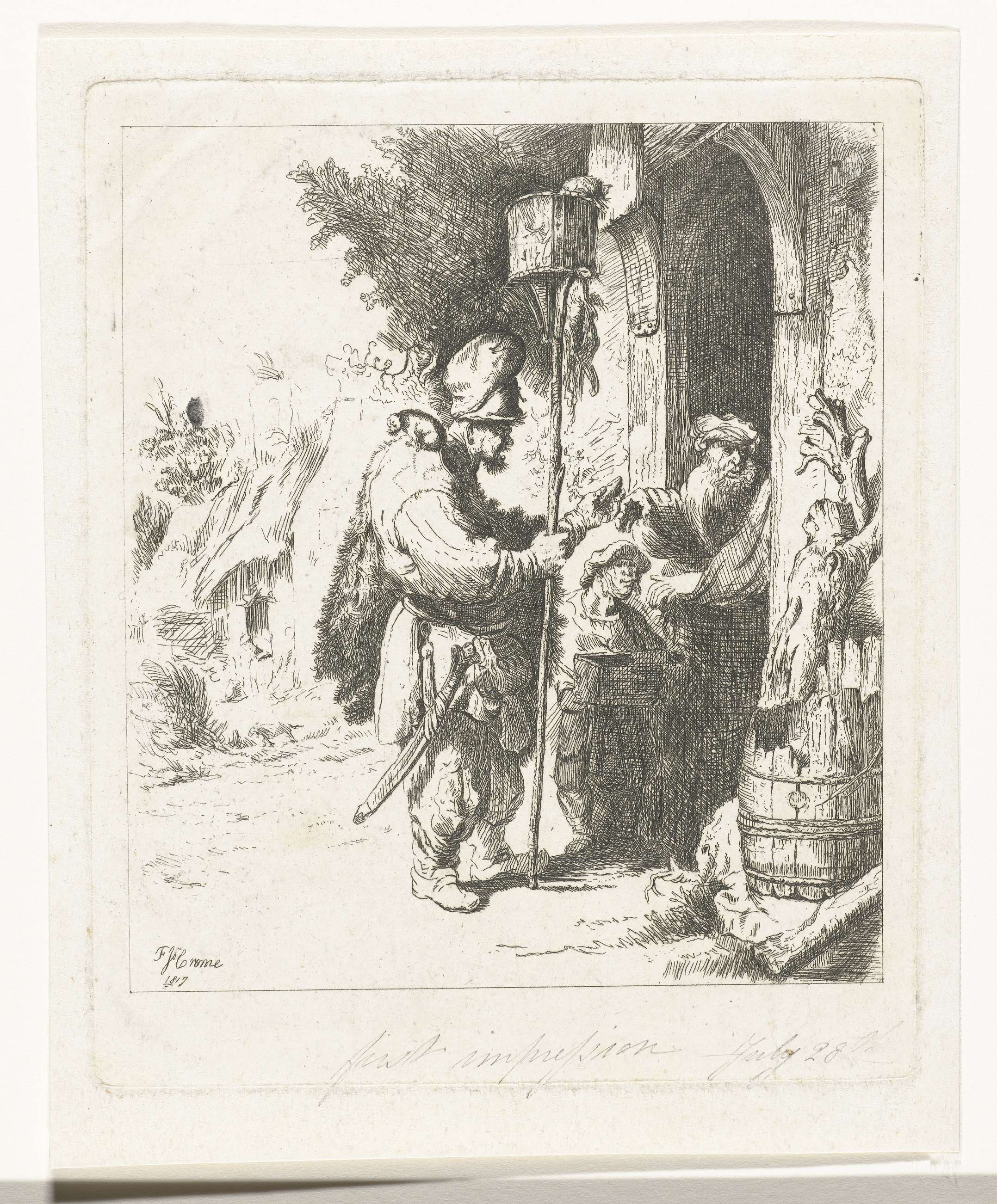 The rat catcher, Frederic James Crome, 1817 | CanvasPrints.com