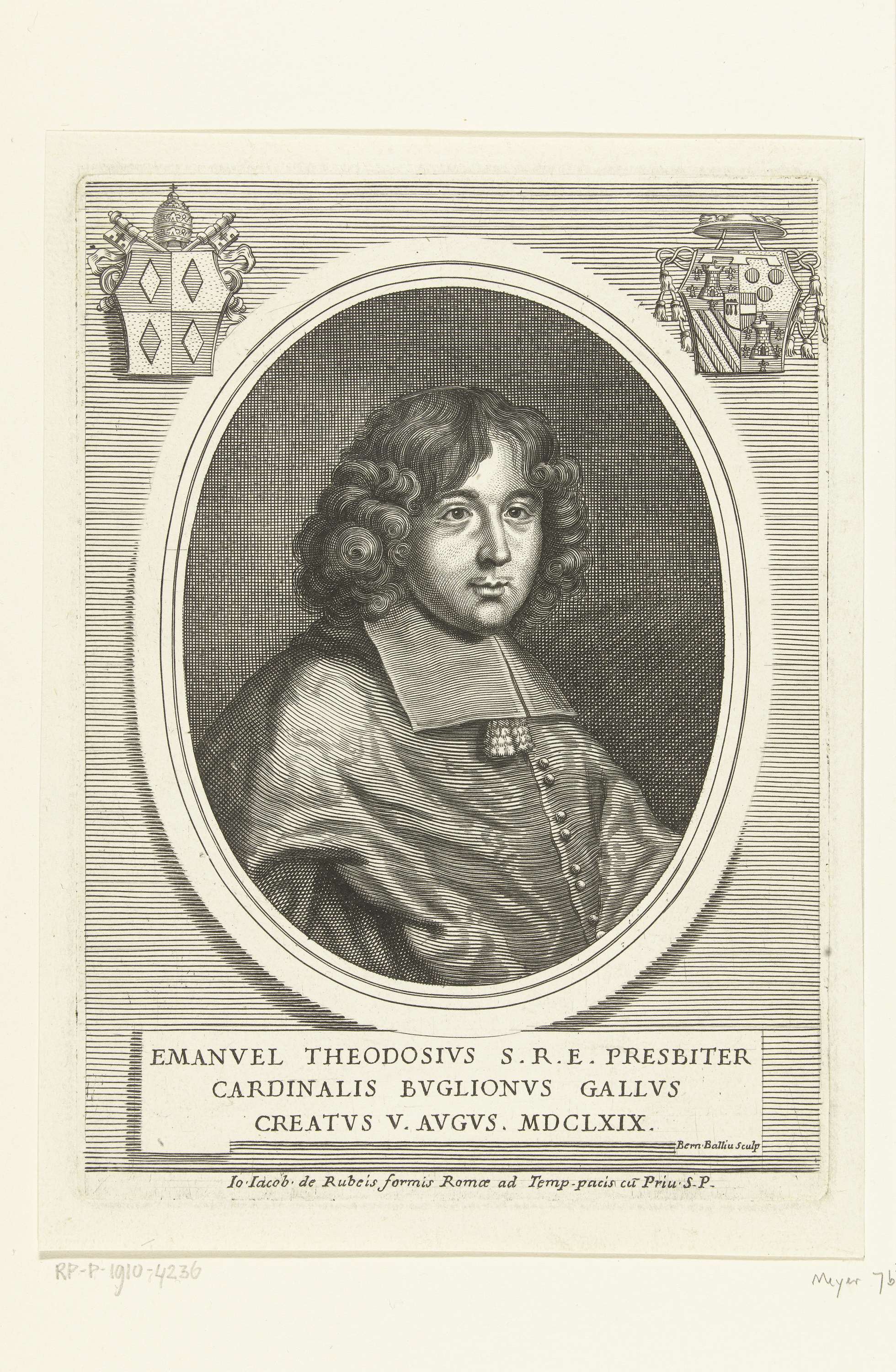 Portrait of Emmanuel Théodore de la Tour d'Auv | CanvasPrints.com