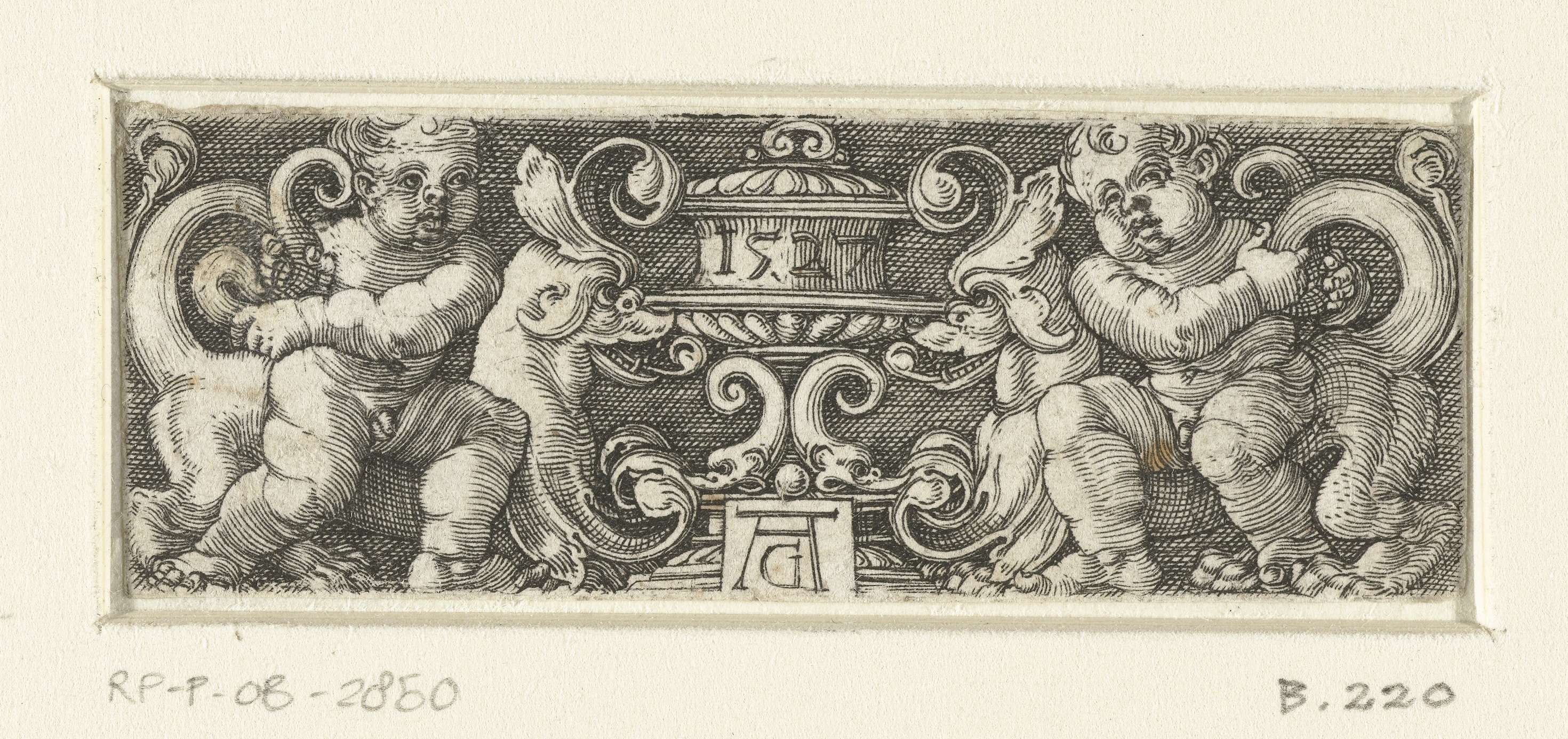 Frisian with a vase and two boys, Heinrich Ald | CanvasPrints.com