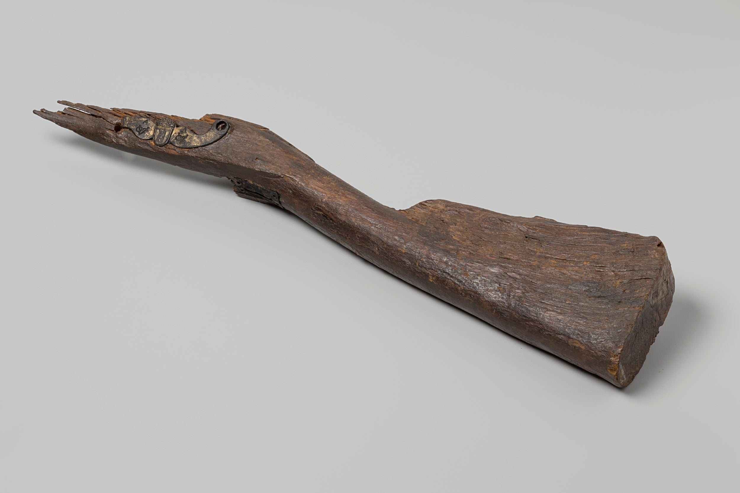 Musket butt with side plate from the wreck of | CanvasPrints.com