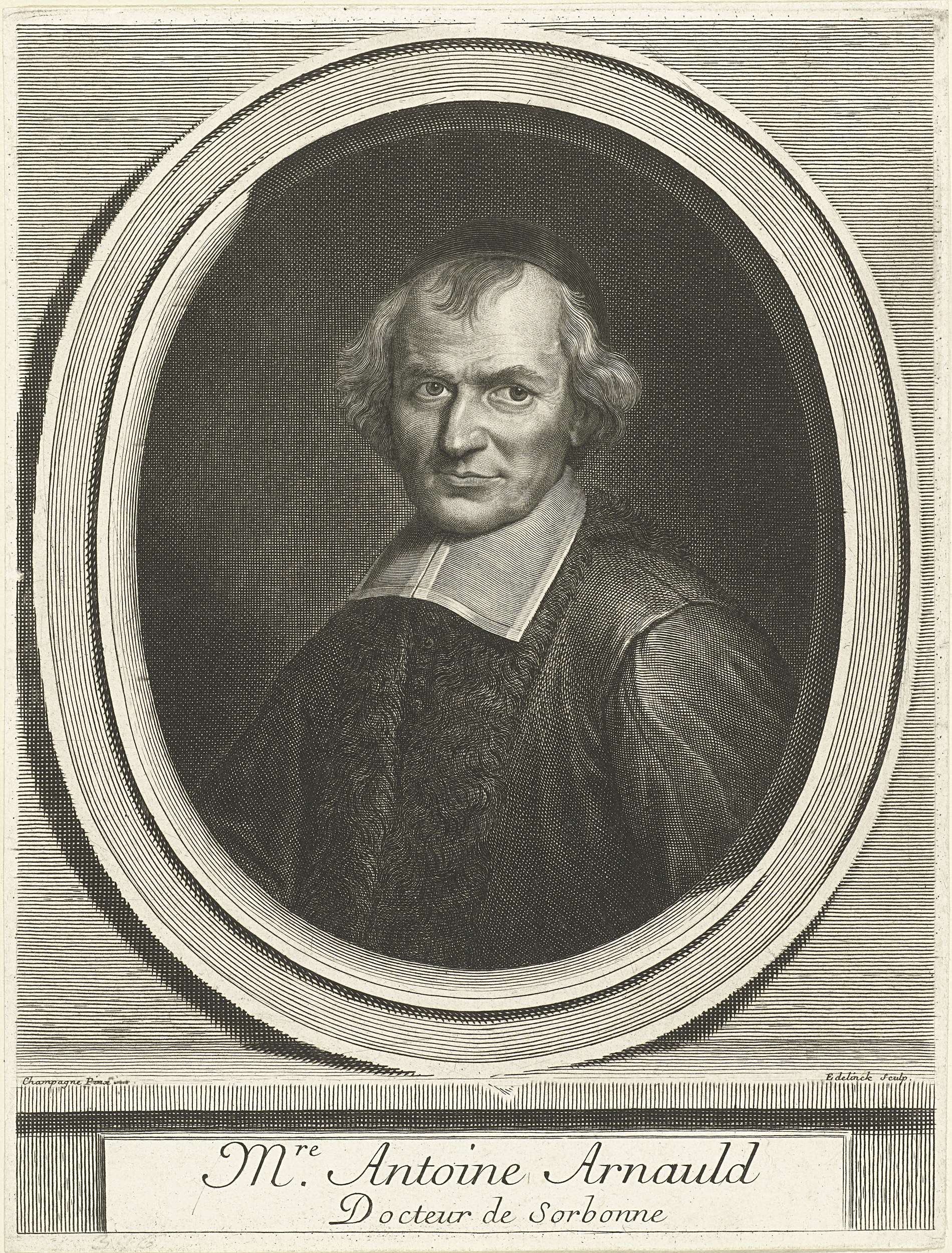 Portrait of Antoine Arnauld, Gerard Edelinck, | CanvasPrints.com