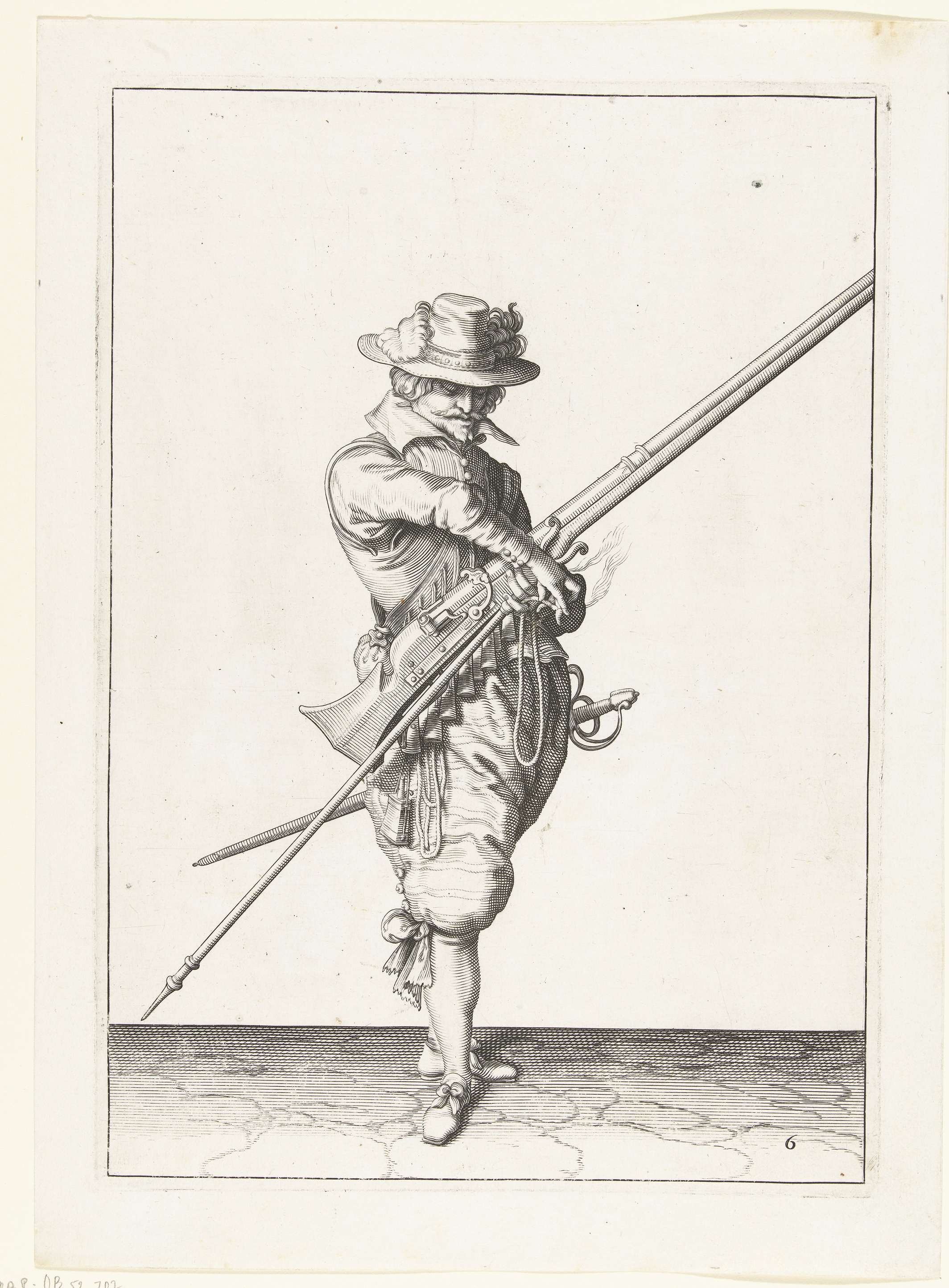 Soldier with a musket that takes his fuse, Jac | CanvasPrints.com