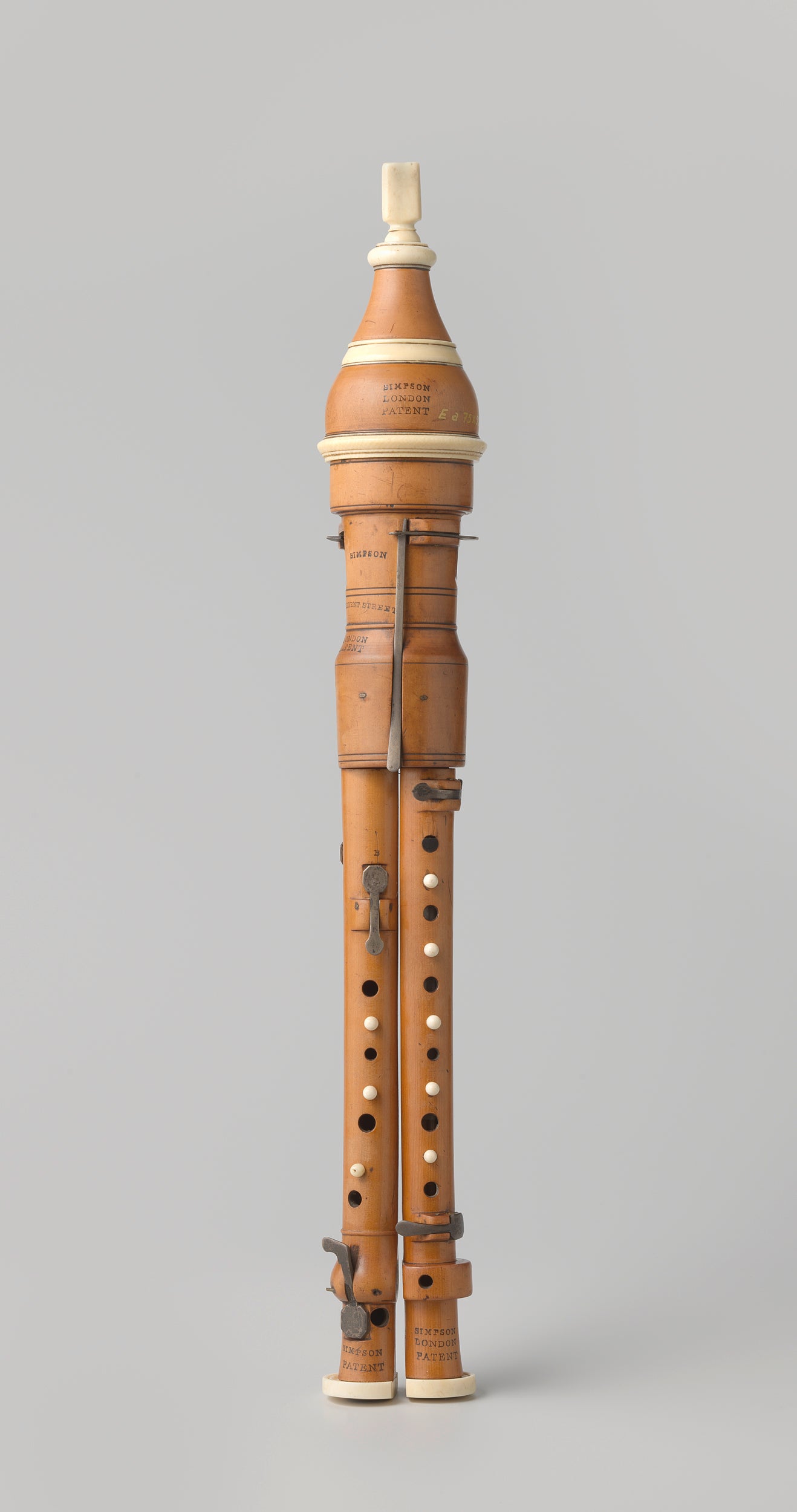 Double flageolet, John Simpson, c. 1830 - c. 1 | CanvasPrints.com