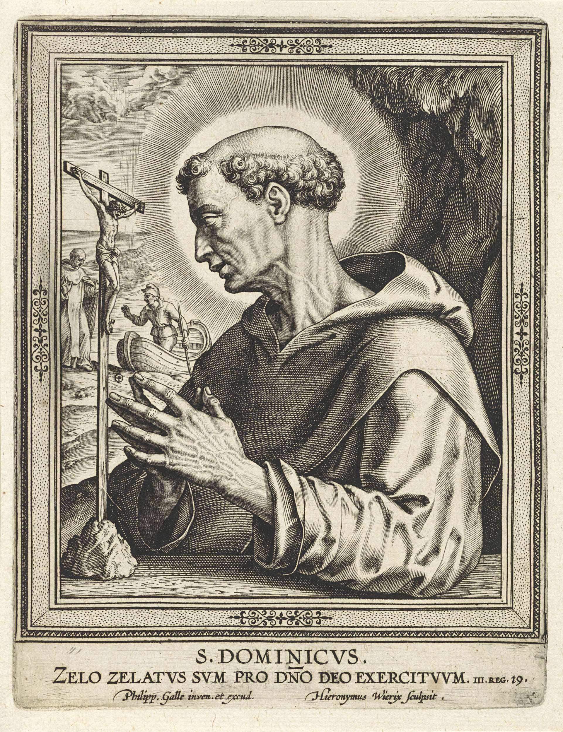 H. Dominicus de Guzmán, Hieronymus Wierix, 156 | CanvasPrints.com