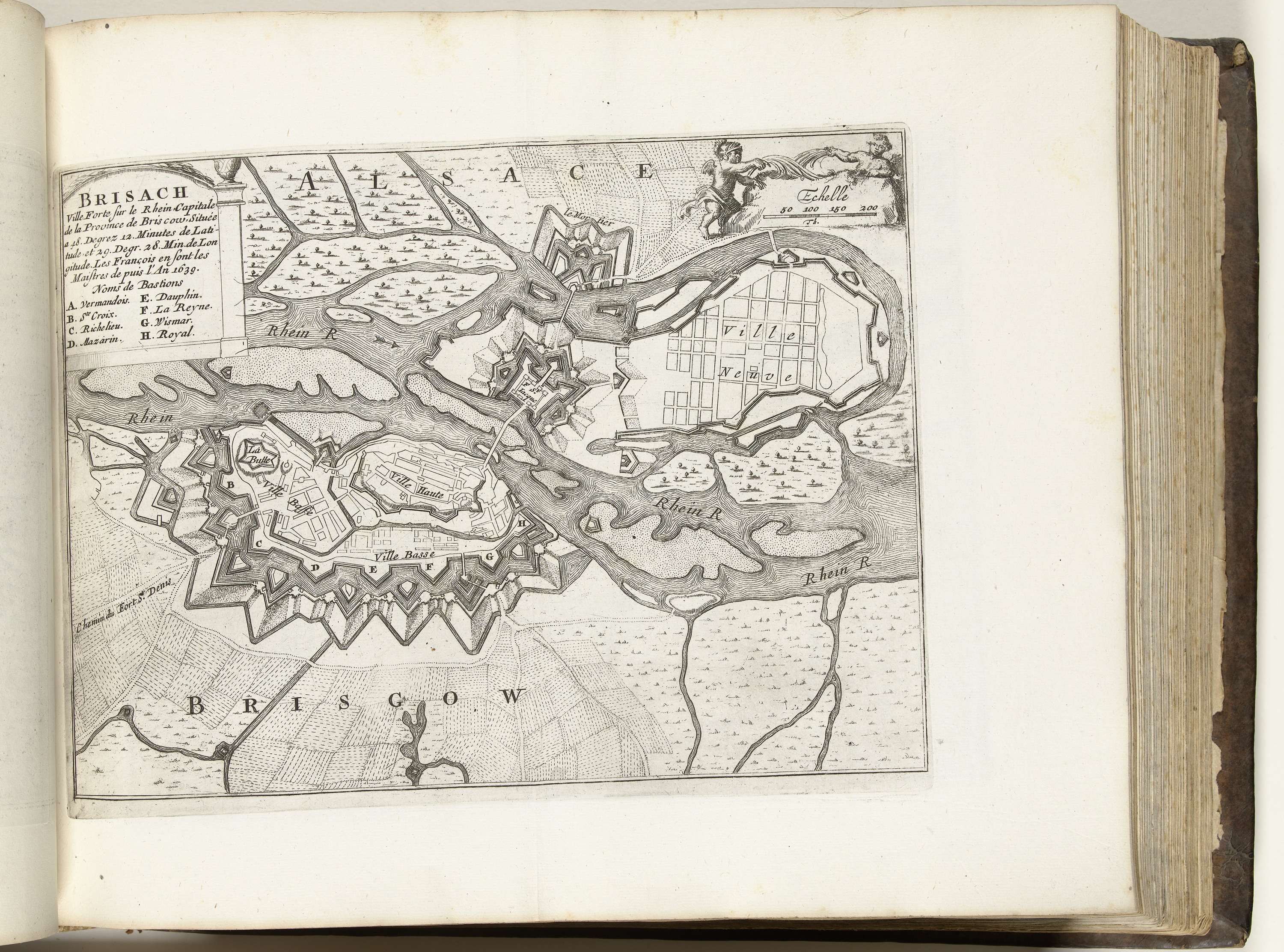 Map of Breisach, c. 1695, anonymous, 1695 - 16 | CanvasPrints.com
