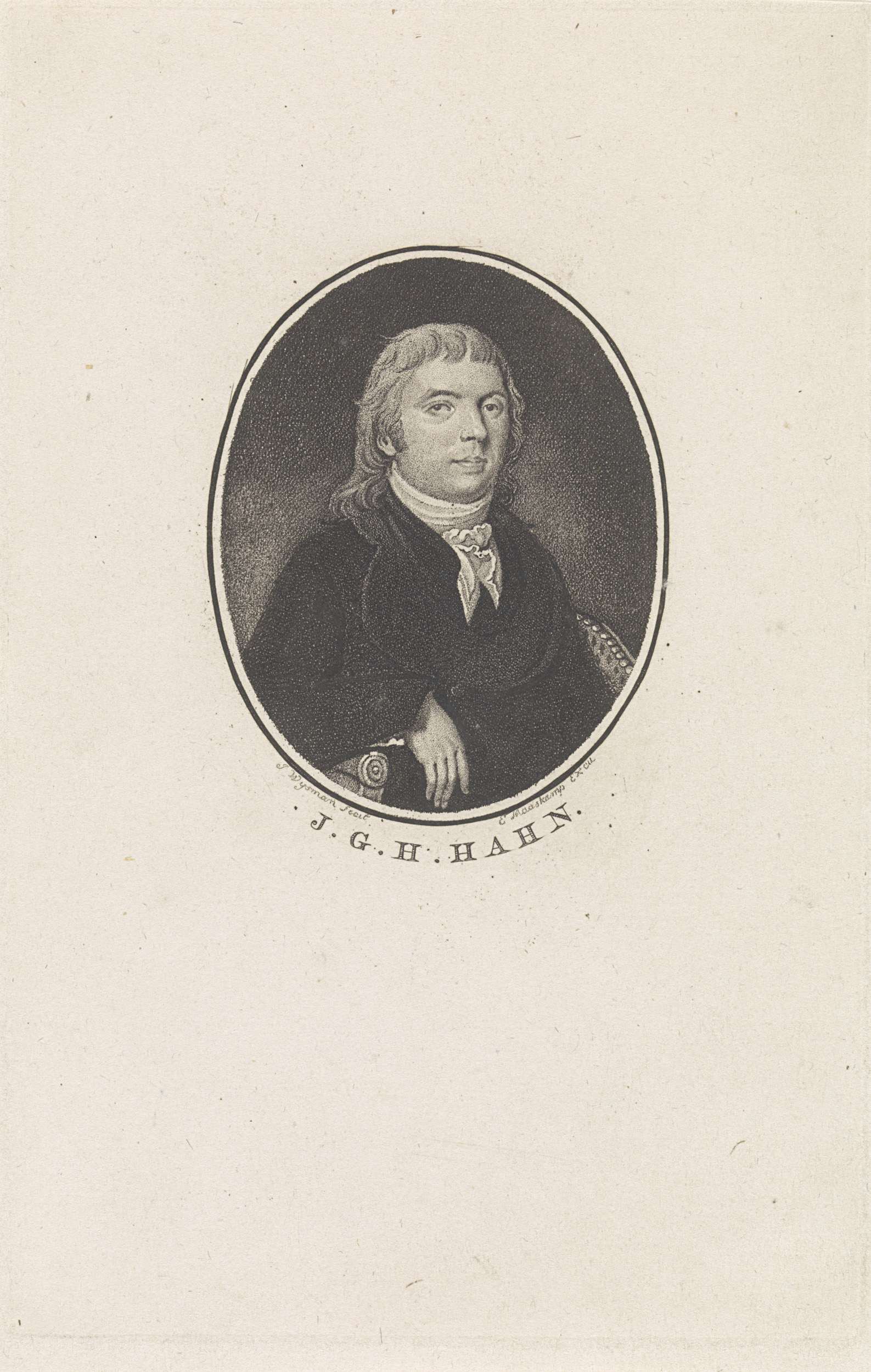 Portrait of Jacob George Jeronimo Hahn, Jacobu | CanvasPrints.com