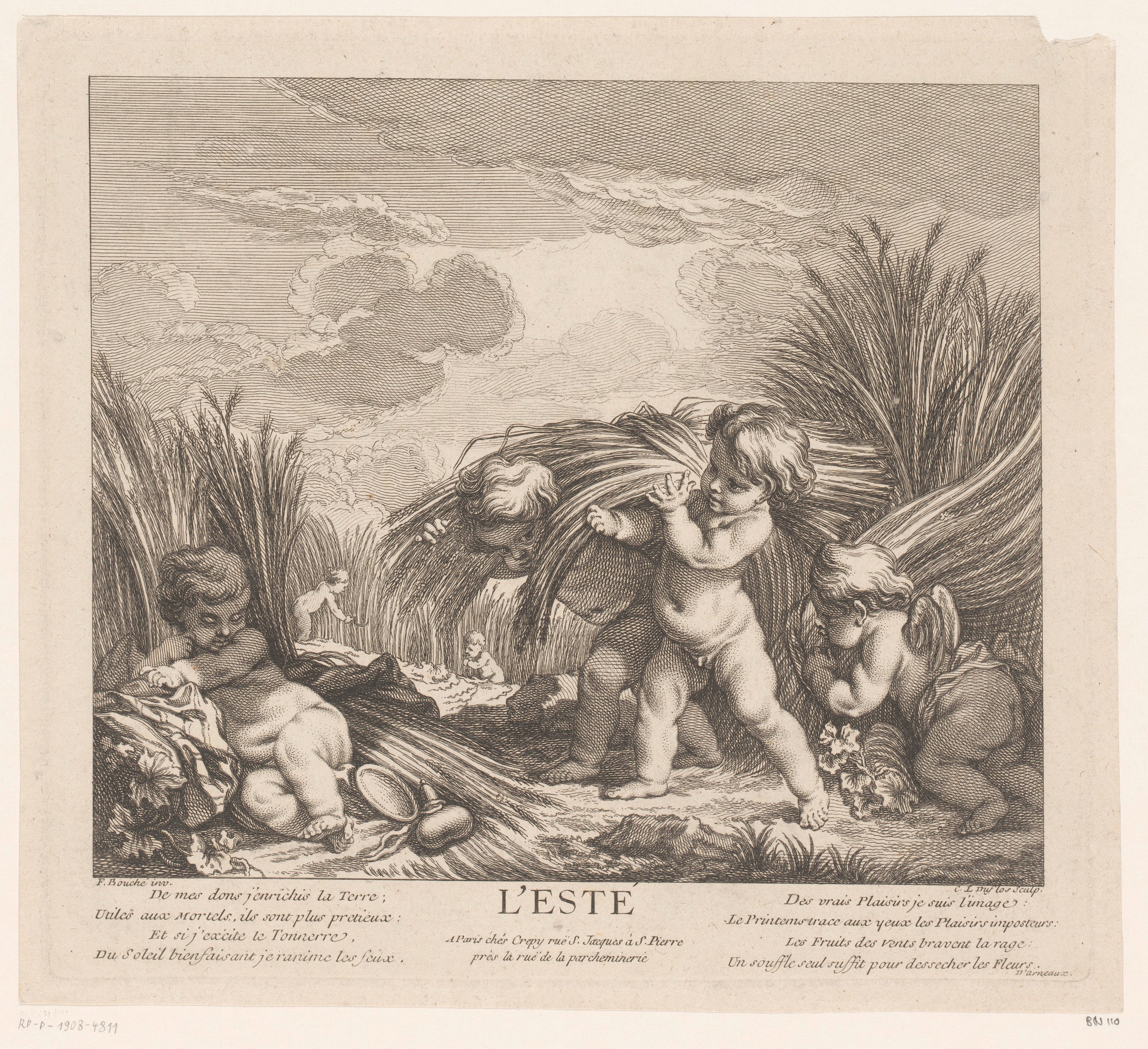 Personification of summer, Claude Augustin Duf | CanvasPrints.com