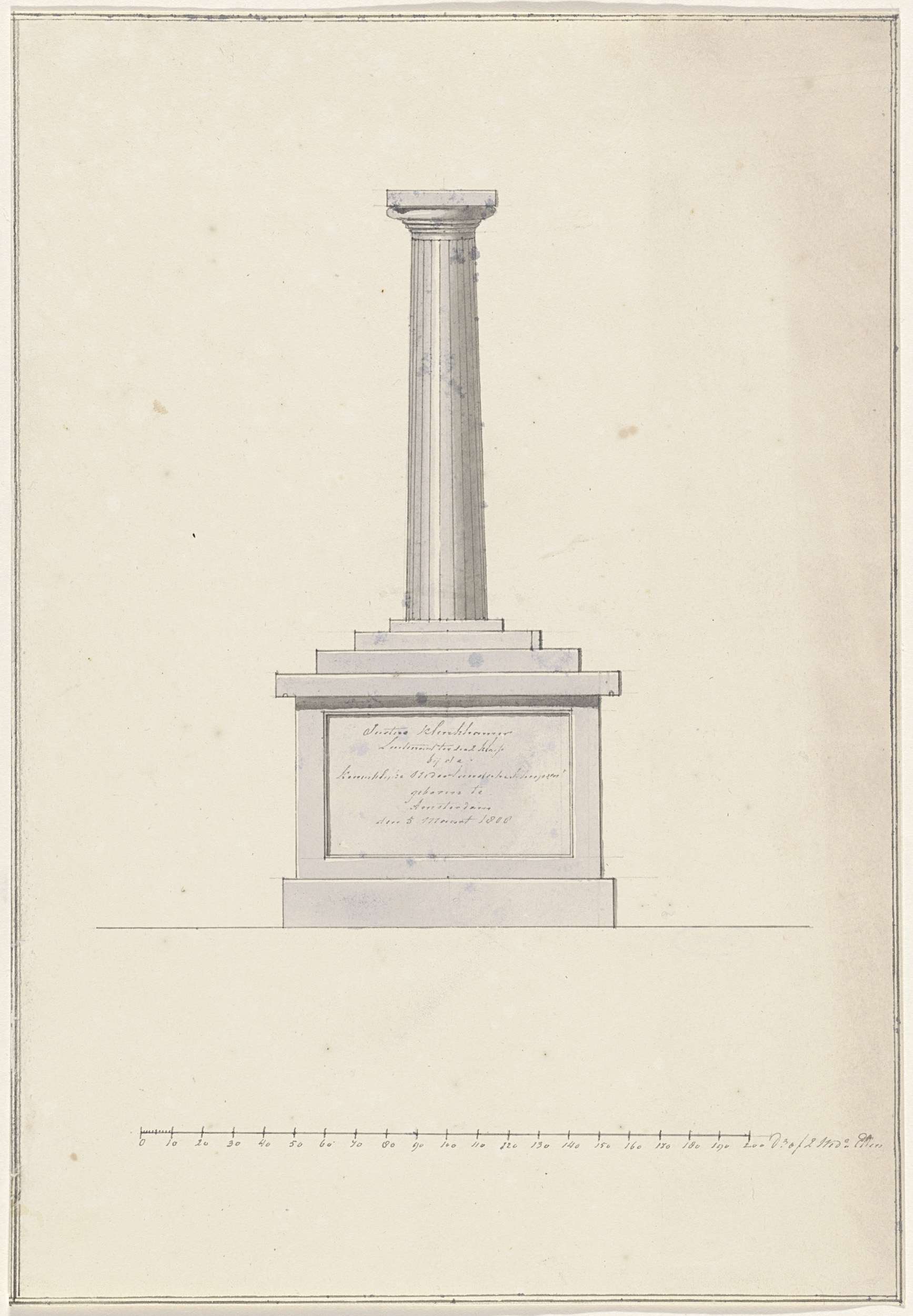Funerary monument for Justus Klinkhamer, 1830, | CanvasPrints.com