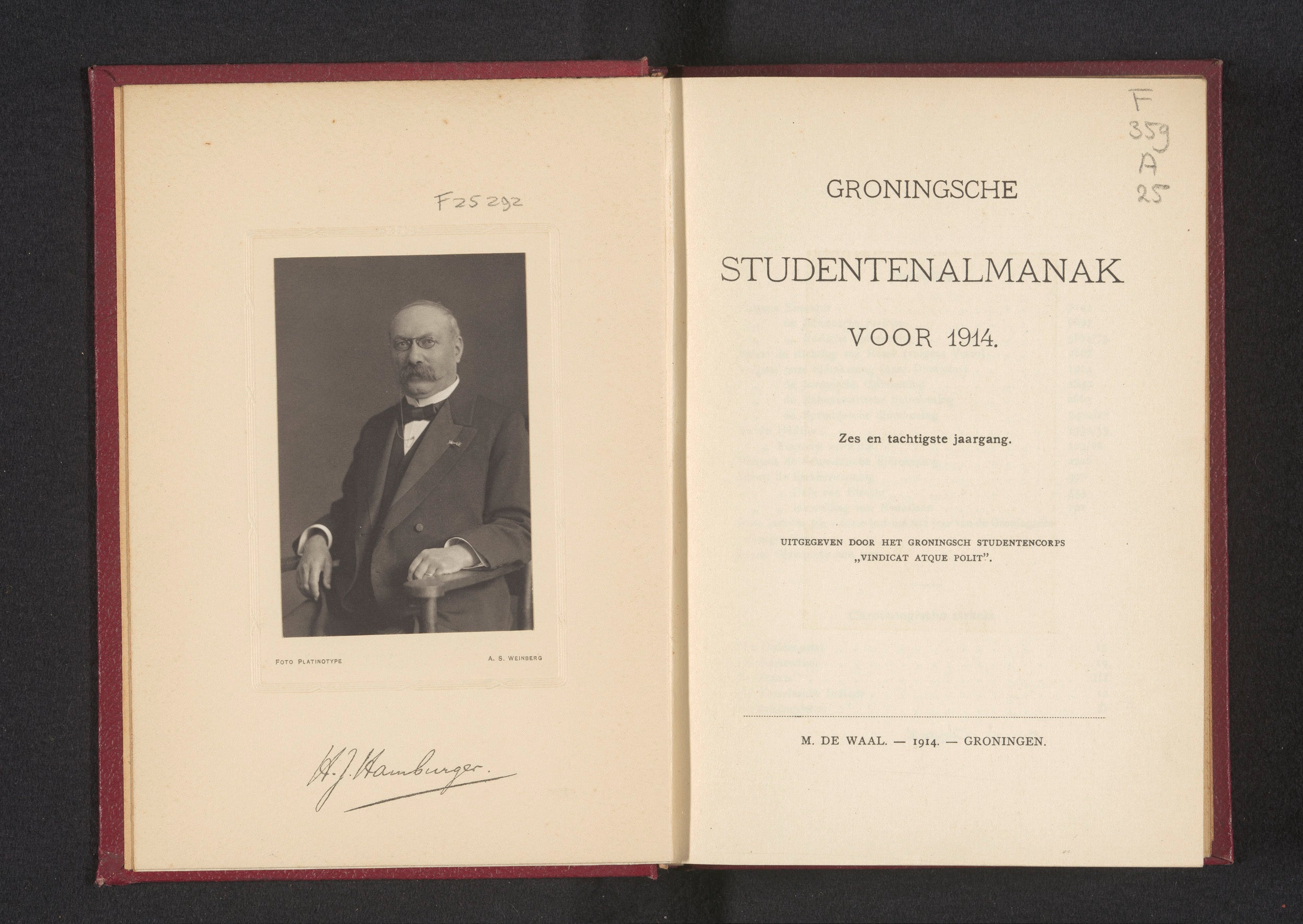 Portrait of Hartog Jacob Hamburger, professor | CanvasPrints.com