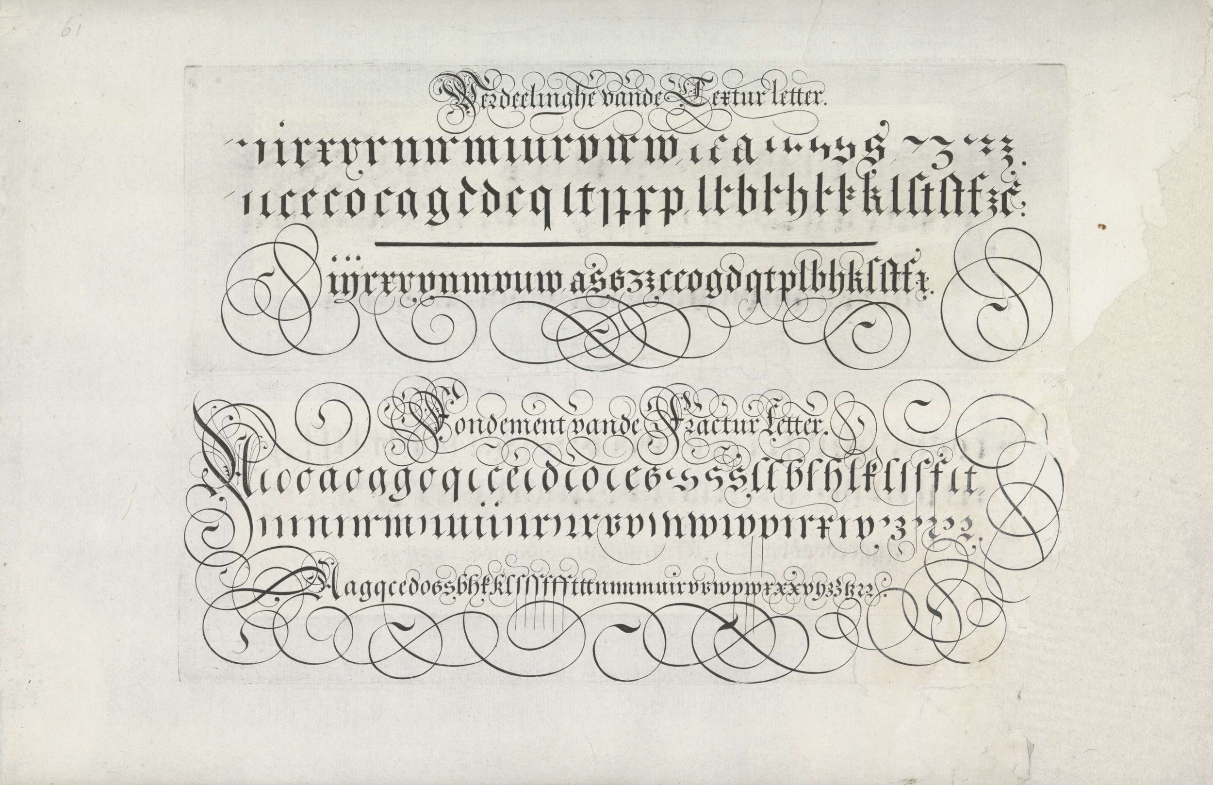 Two writing examples: textura en fraktur, Simo | CanvasPrints.com