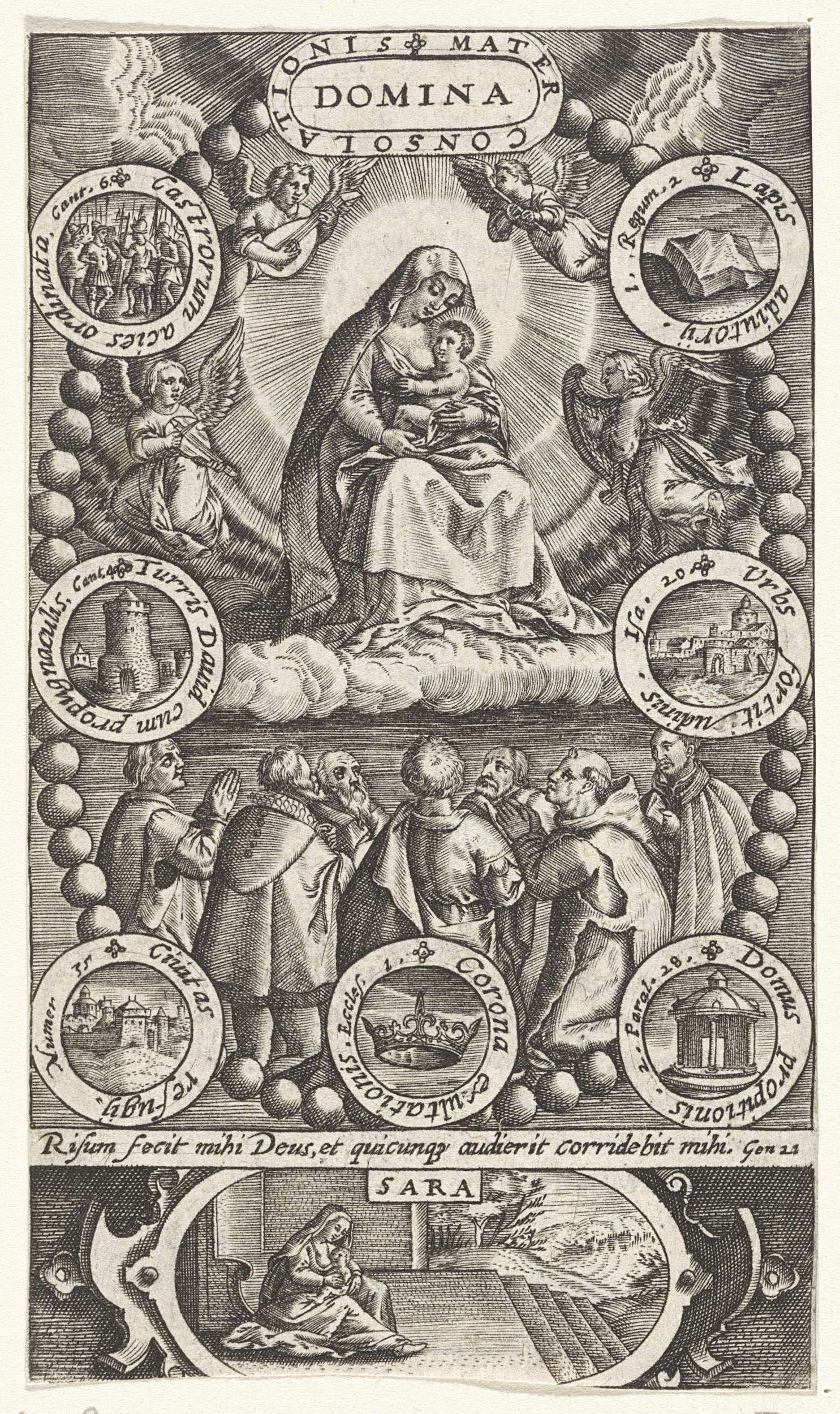 Maria zoogt het Christuskind, Antonie Wierix ( | CanvasPrints.com