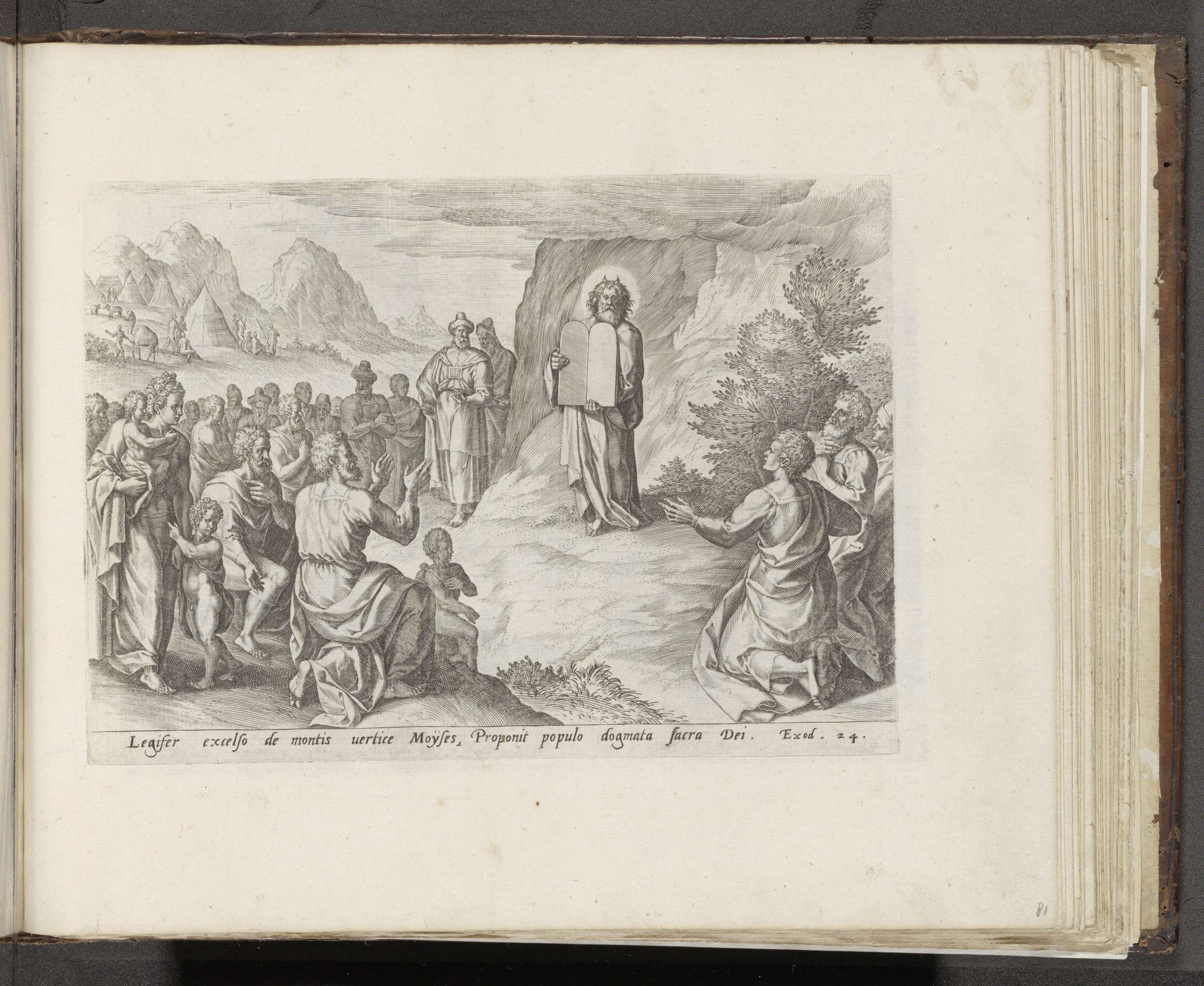 Moses with the Tablets of the Law, Johann Sade | CanvasPrints.com