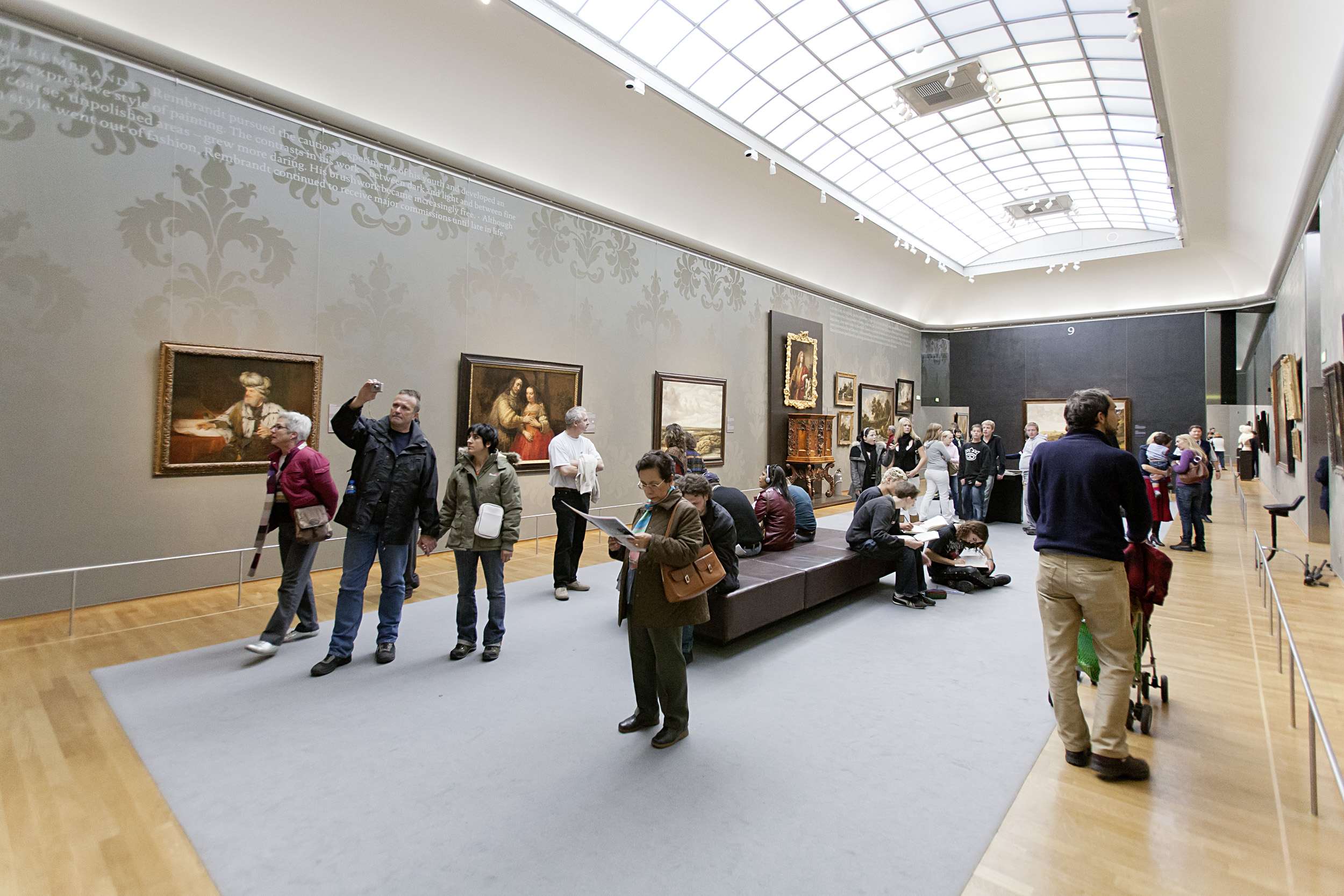 Room 9: paintings, visitors, cupboard, passage | CanvasPrints.com