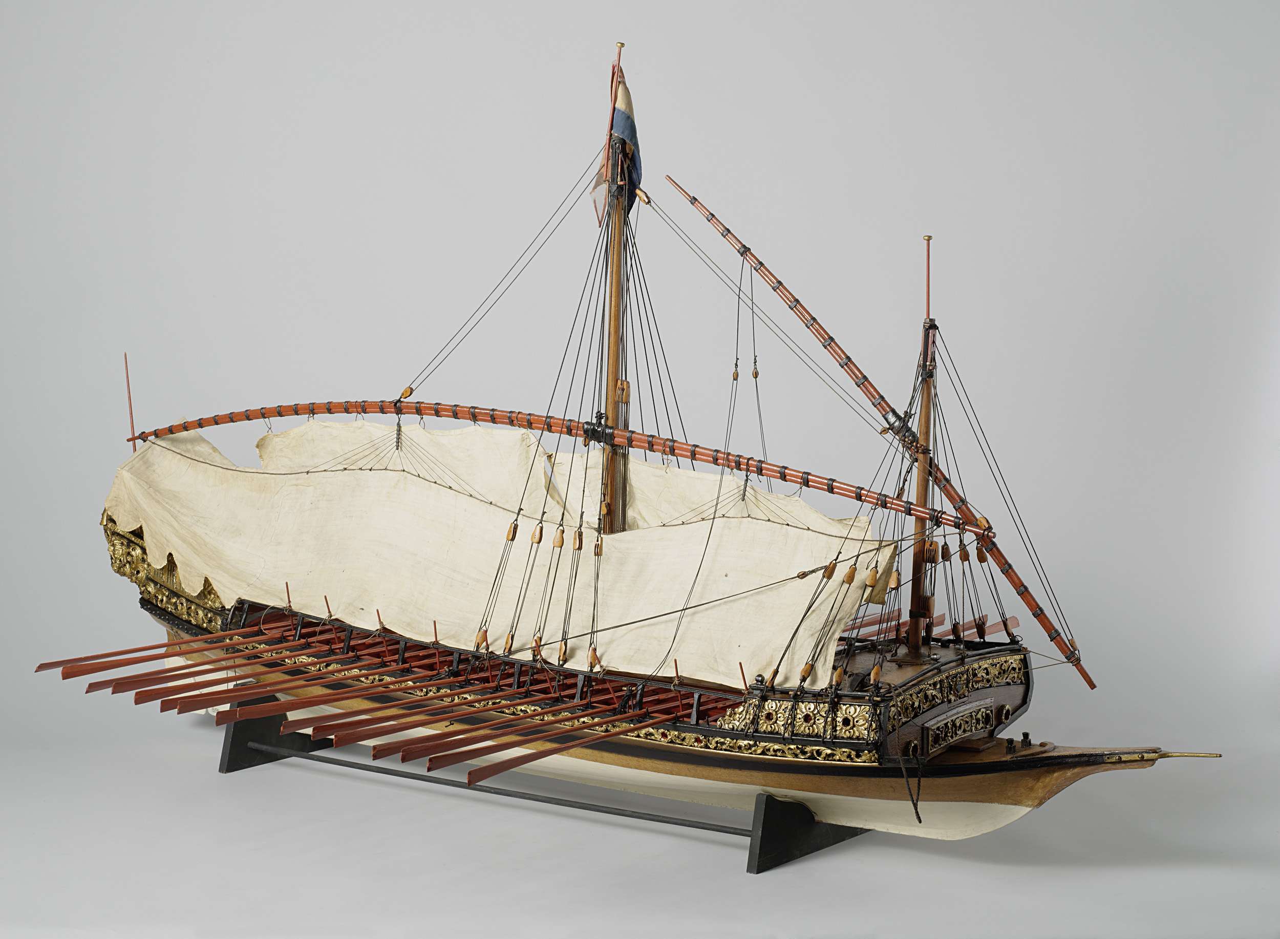 Model of a galley, anonymous, c. 1700 - c. 175 | CanvasPrints.com