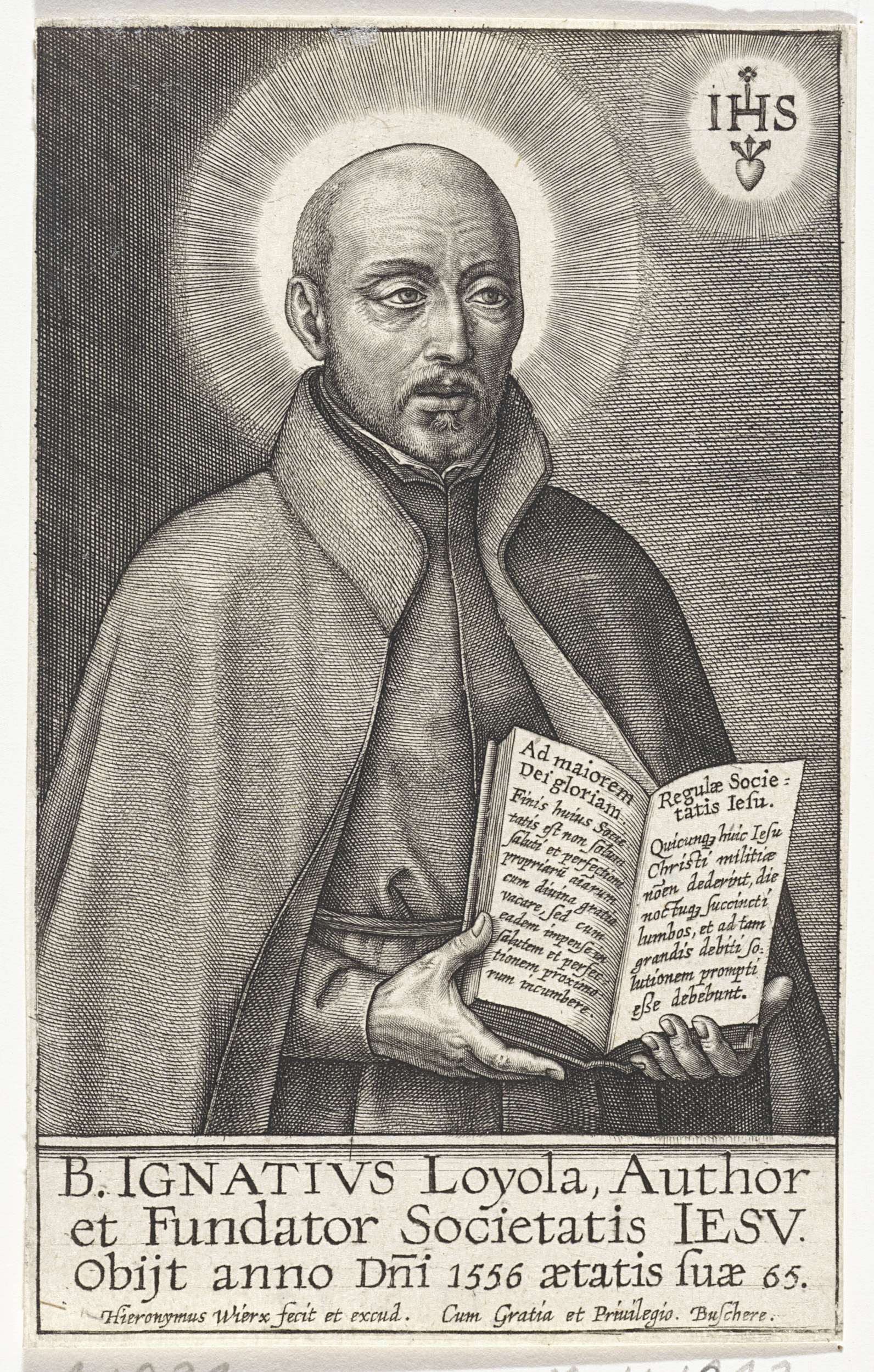 Portrait of Ignatius of Loyola, founder of the | CanvasPrints.com