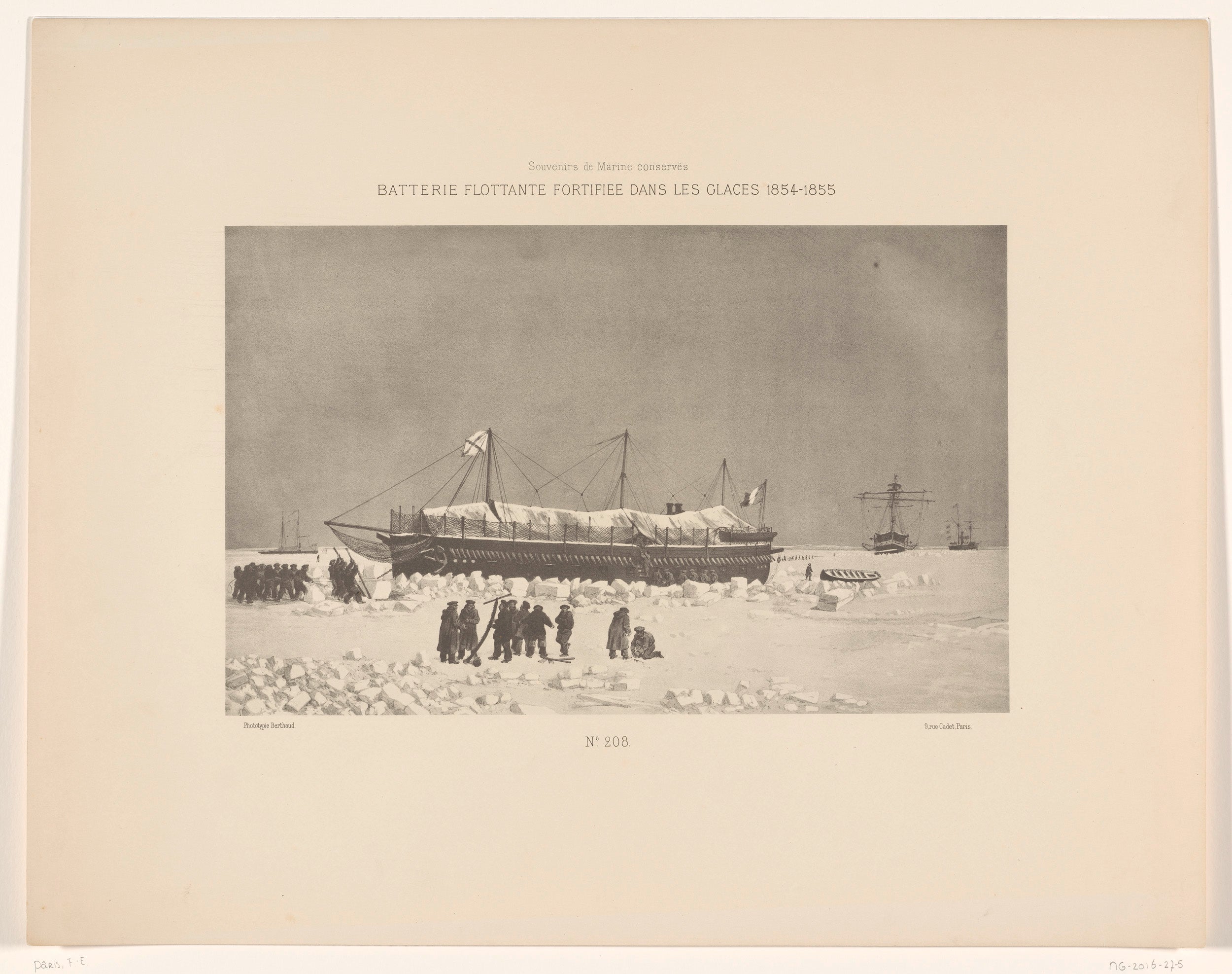 Floating battery fortified in the ice 1854-185 | CanvasPrints.com
