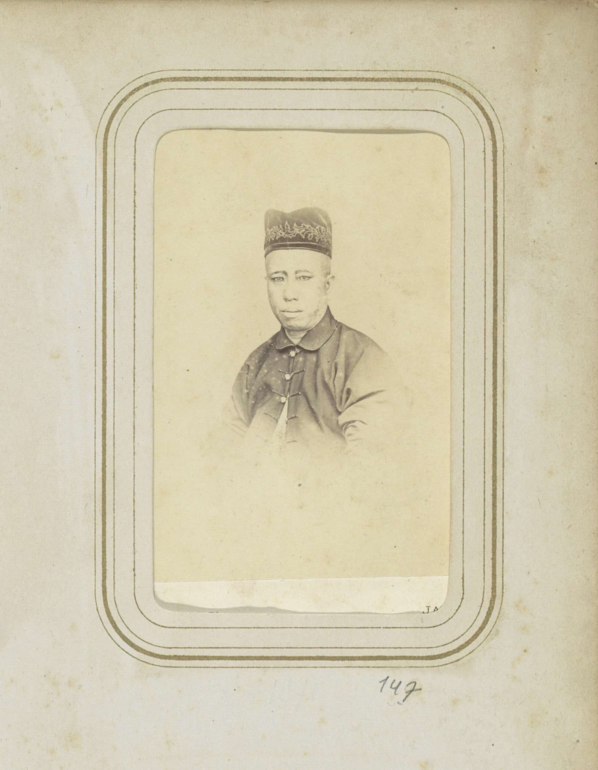 Portrait of a Chinese Indian Man in a Coat wit | CanvasPrints.com