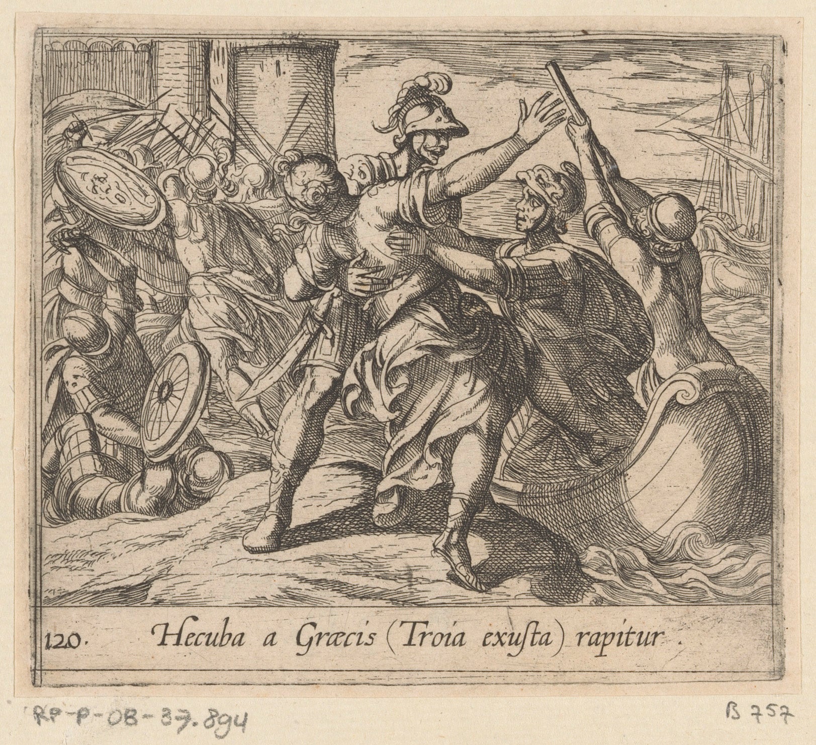 Greeks kidnap Hekabe, Antonio Tempesta, 1606 | CanvasPrints.com