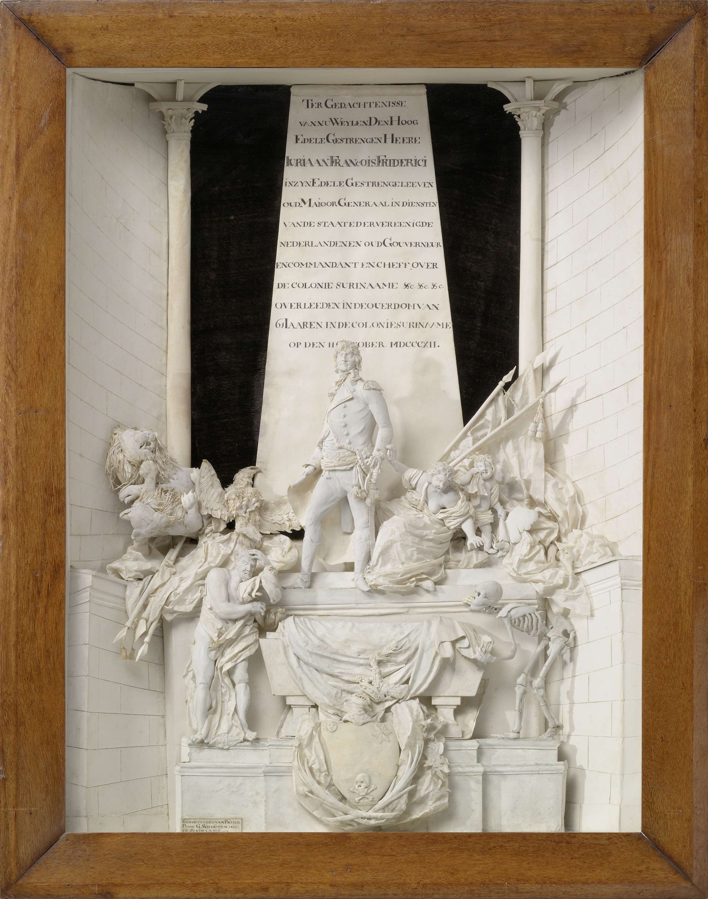 Model of the Memorial of J.F. de Friderici, Ge | CanvasPrints.com