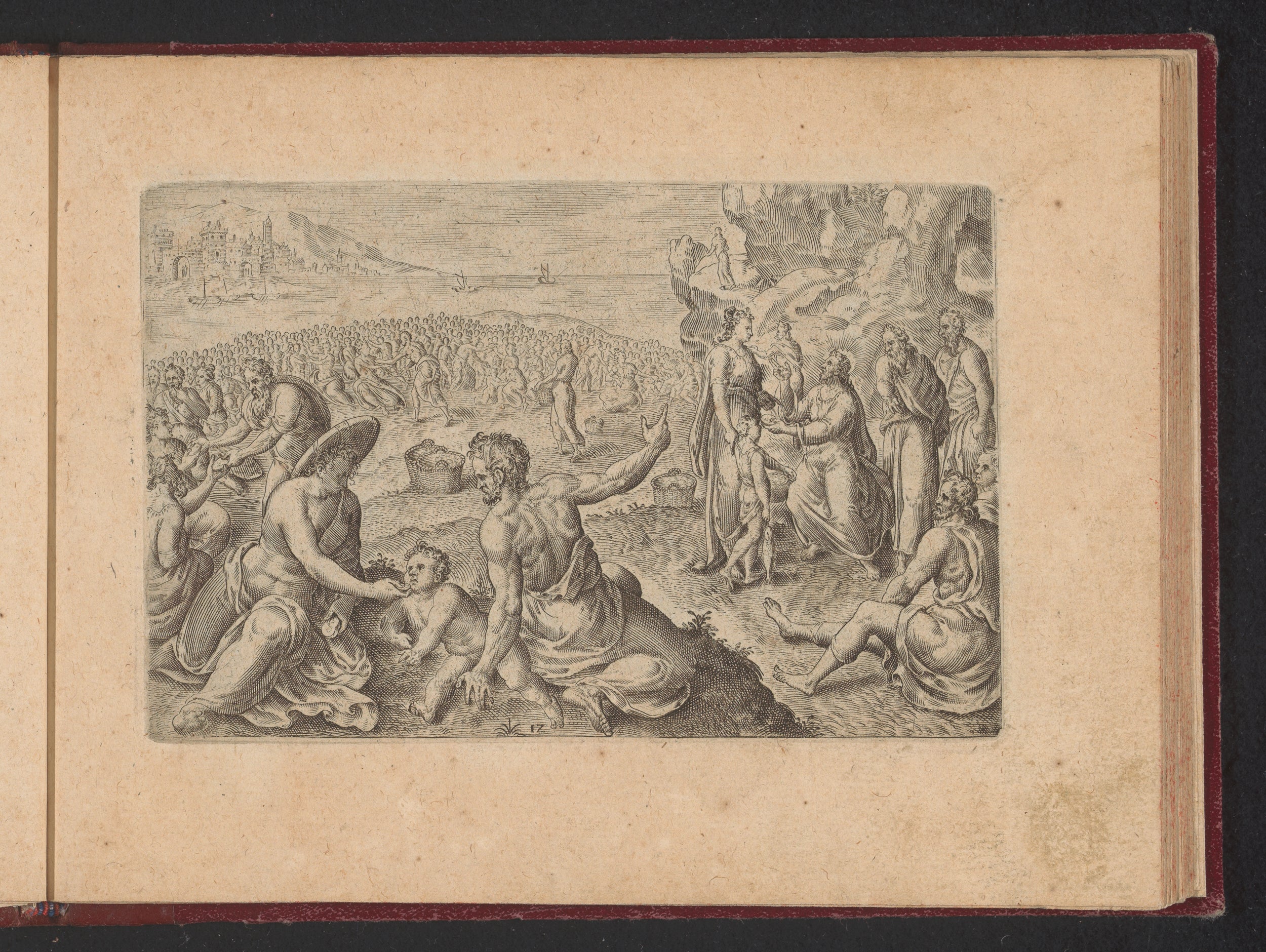 Miraculous multiplication of breads and fish b | CanvasPrints.com