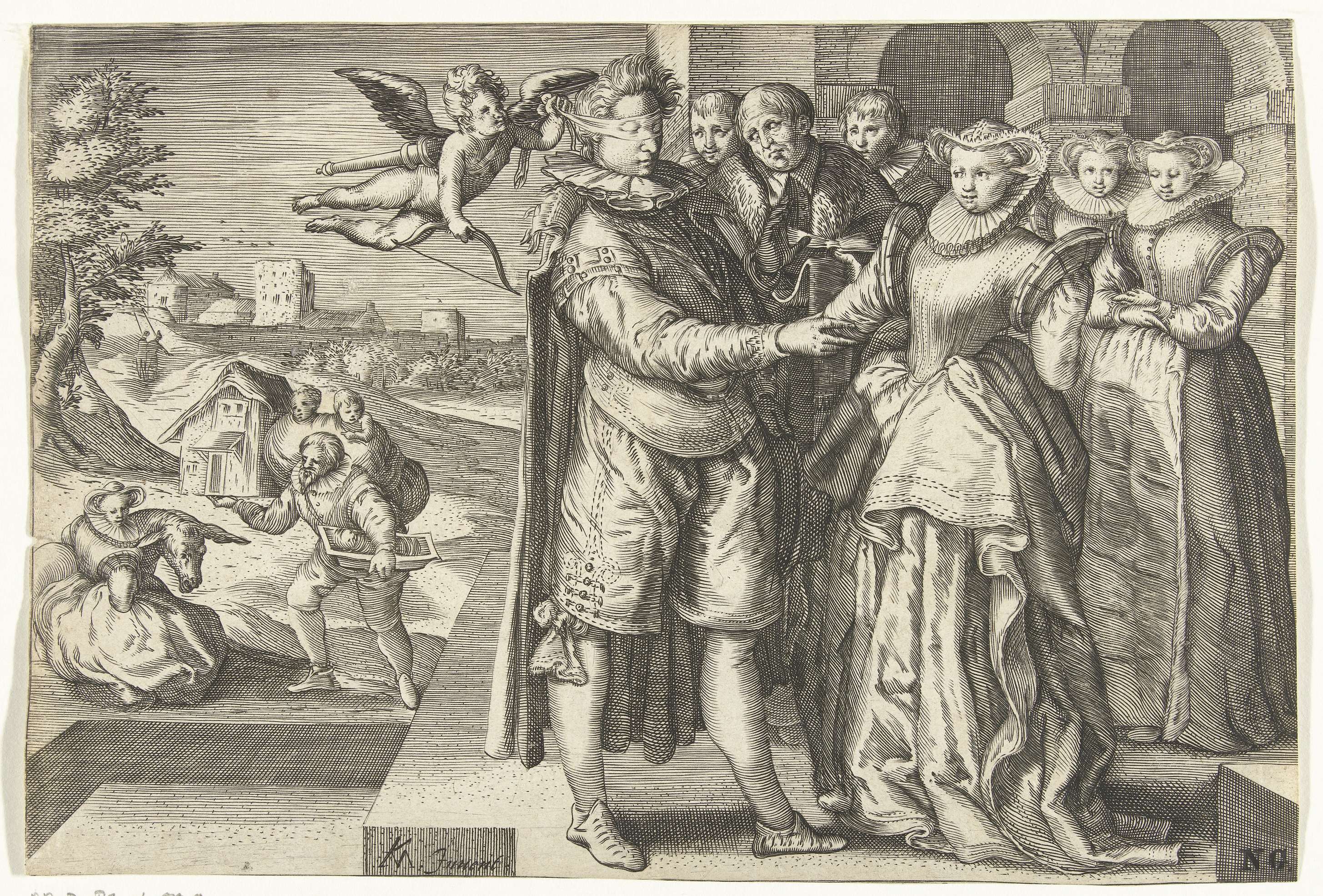 Liefde maakt blind, Gillis van Breen (attribut | CanvasPrints.com