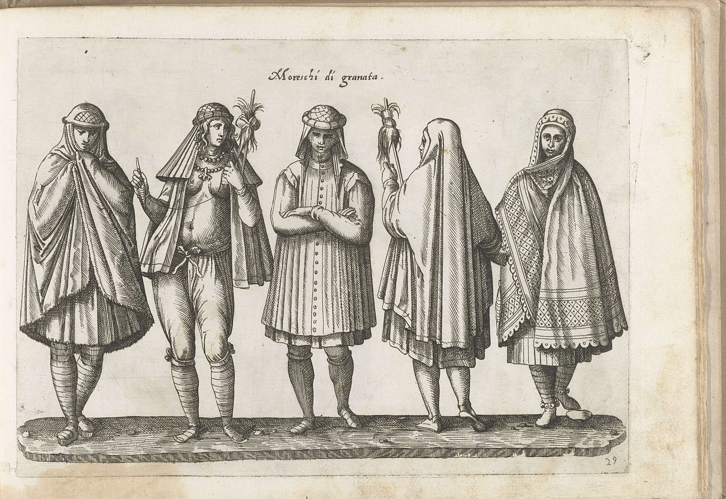 Five Moors from Granada , dressed according to | CanvasPrints.com