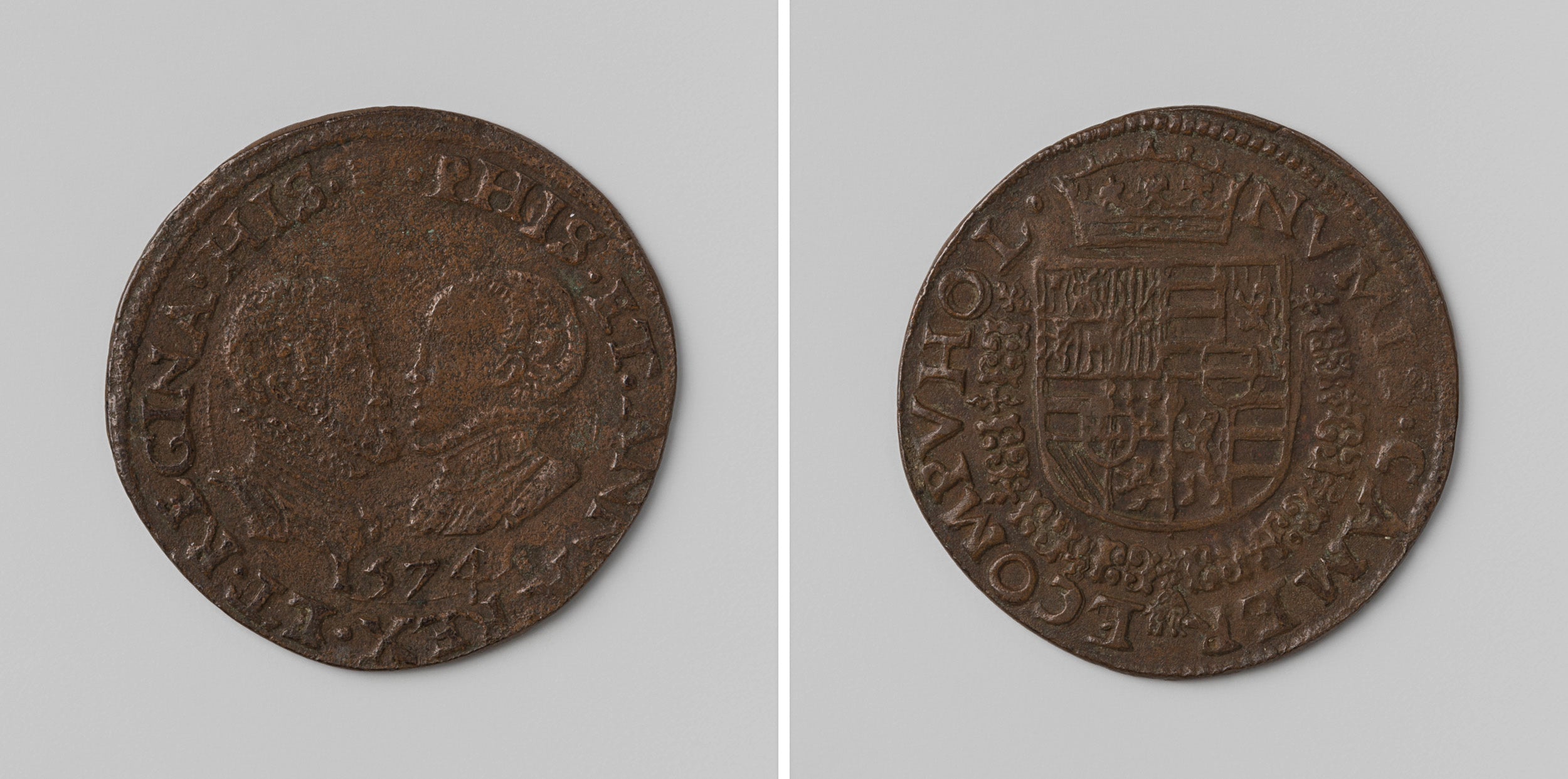 Philip II and Anna-Maria, king and queen of Sp | CanvasPrints.com