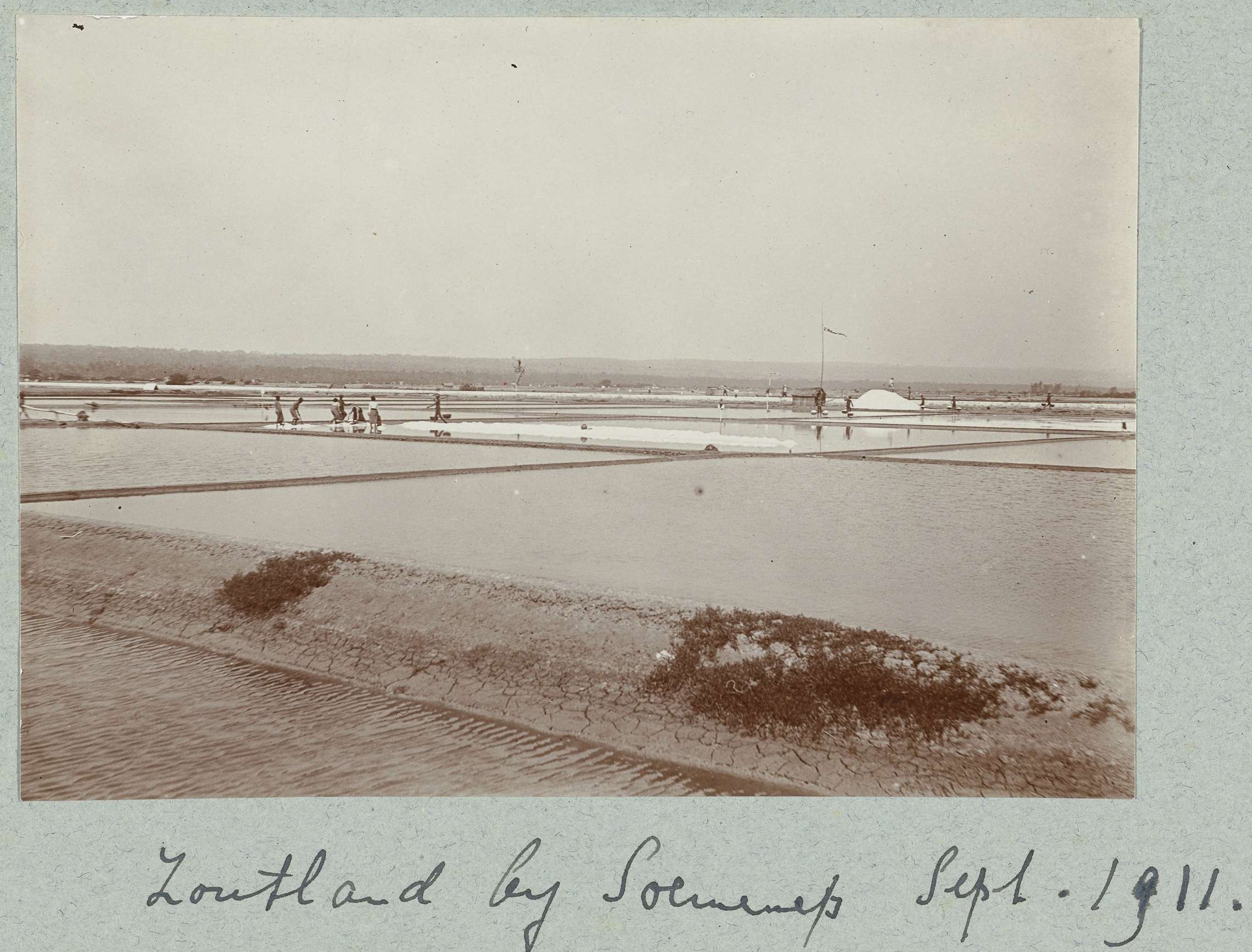 Filtering salt from seawater on open ground in | CanvasPrints.com