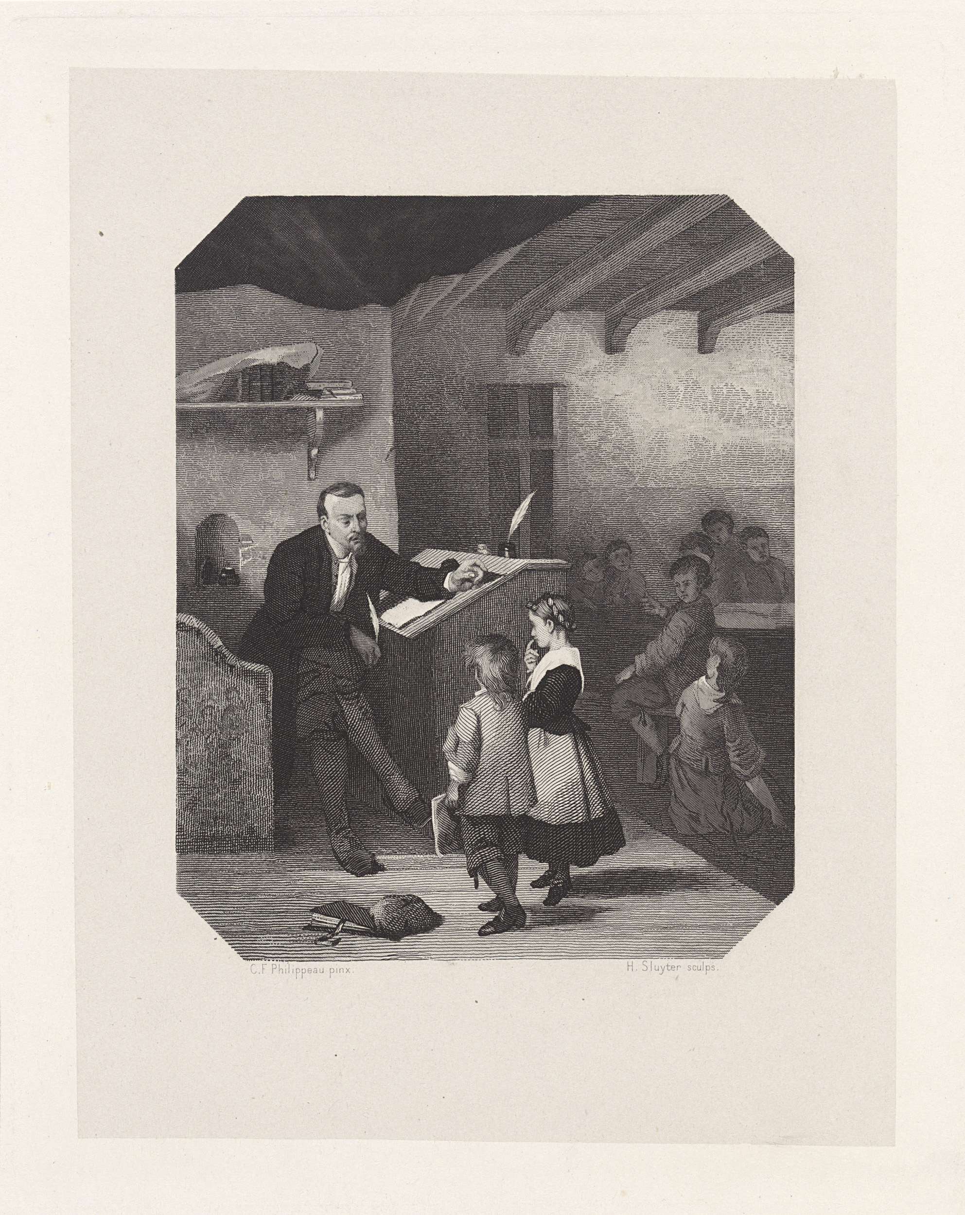 Gysbert Japicx, c. 1650, as schoolmaster, Hend | CanvasPrints.com