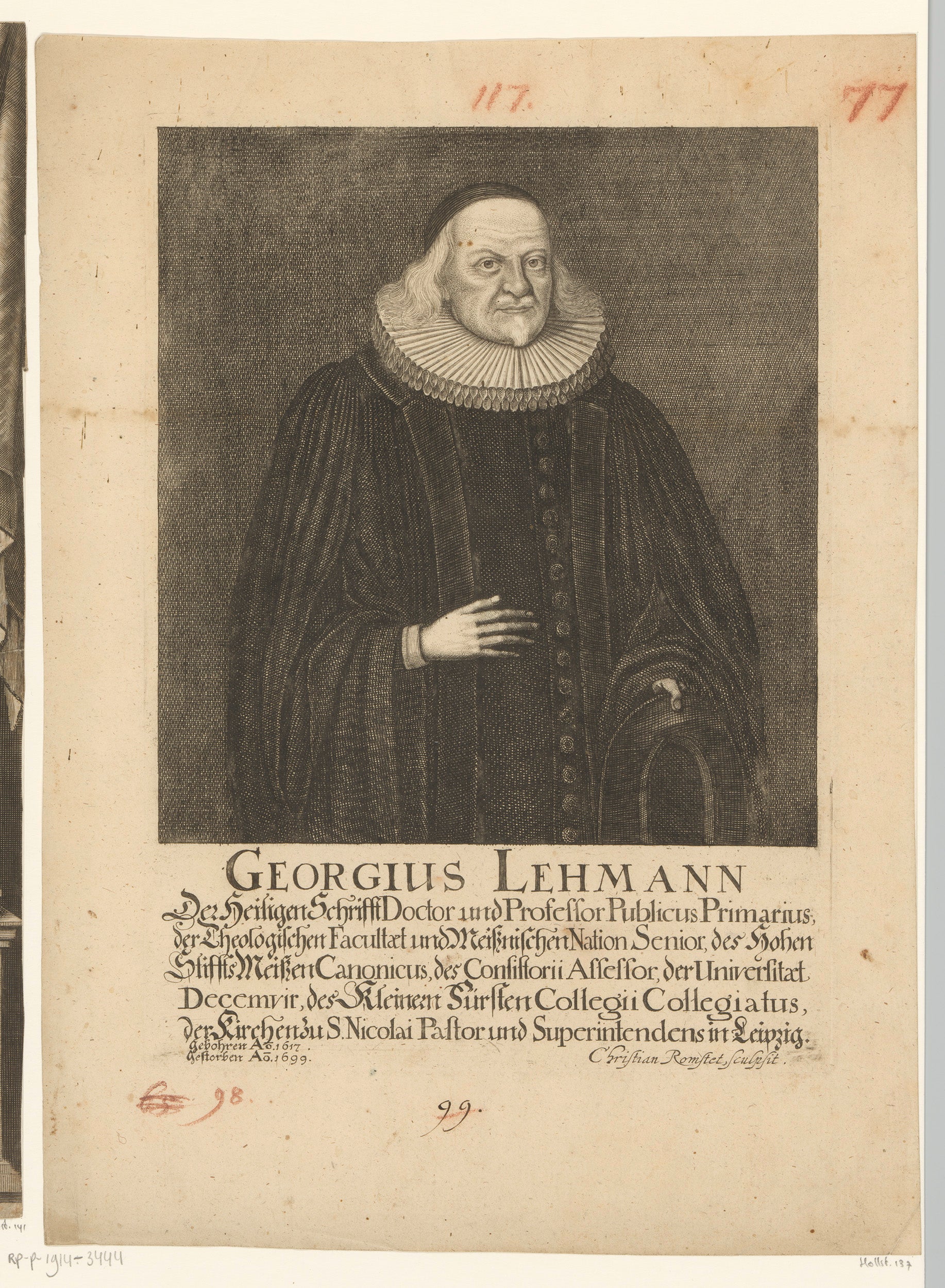 Portrait of Georg Lehmann, Christian Romstet, | CanvasPrints.com