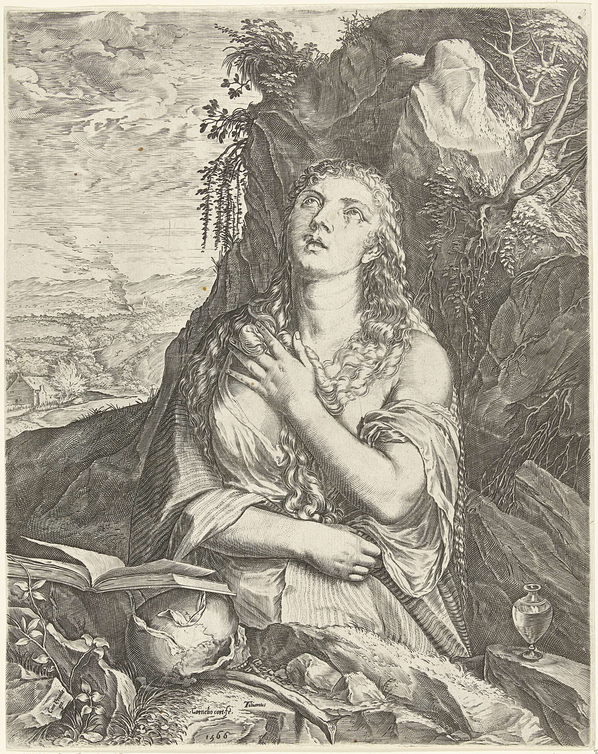 The Penitent Mary Magdalene, Cornelis Cort, 15 | CanvasPrints.com