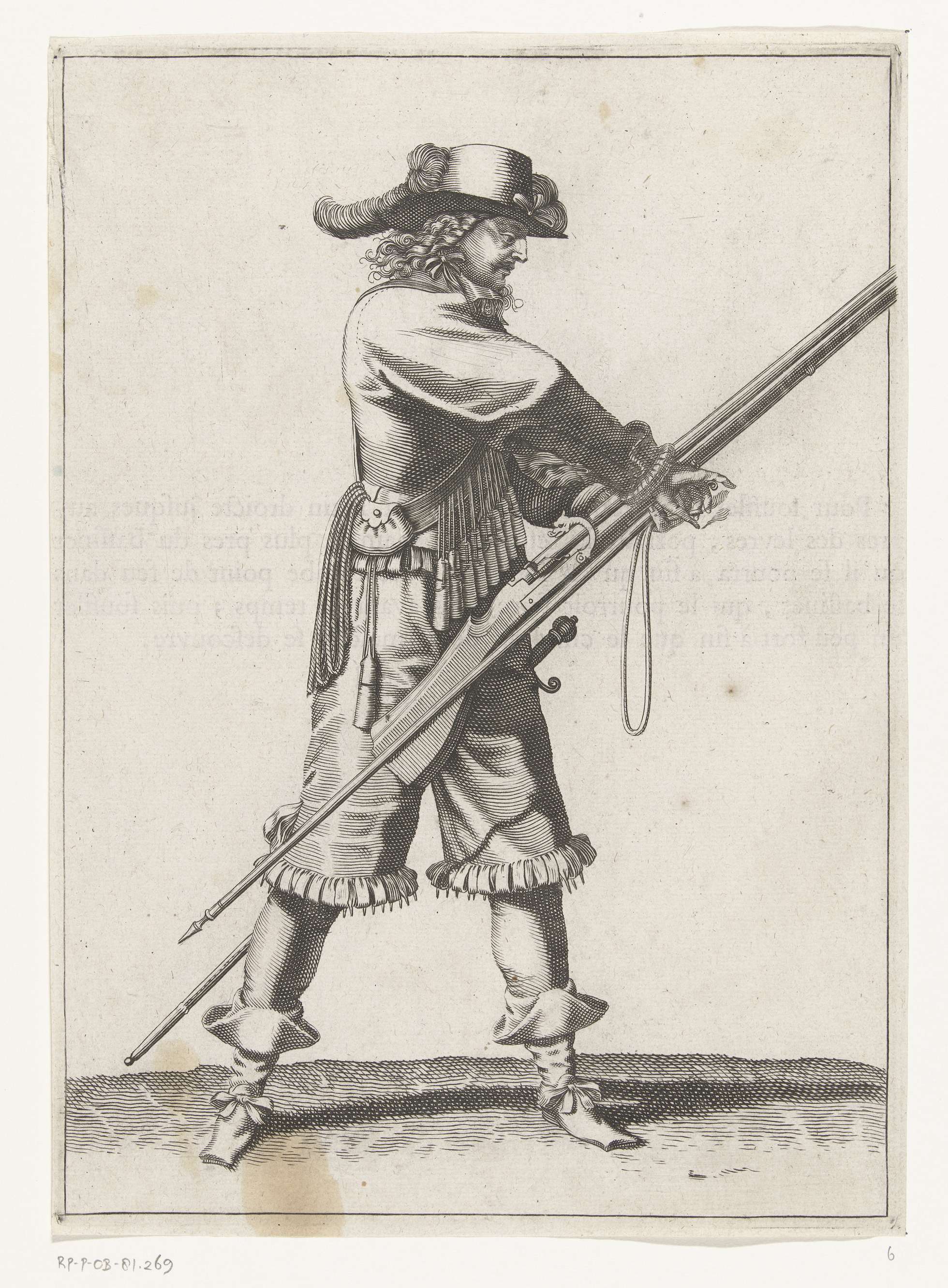 Soldier with a musket transferring his fuse fr | CanvasPrints.com