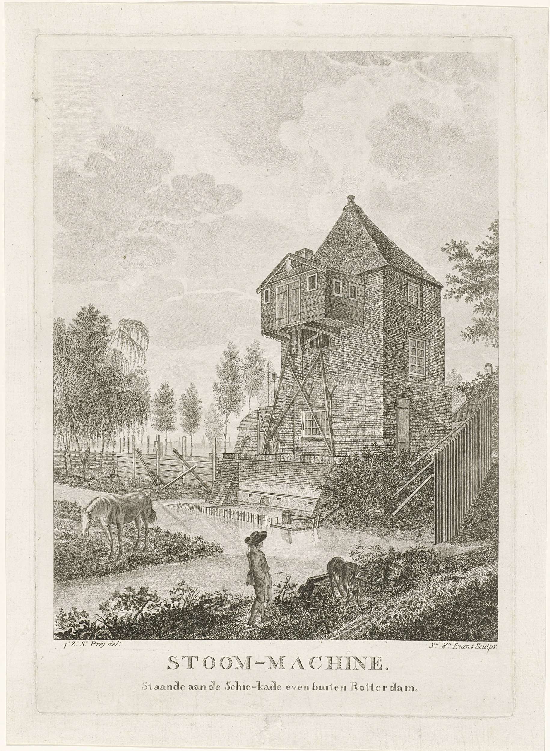 Steam engine in Rotterdam, 1776, Sophia Wilhel | CanvasPrints.com