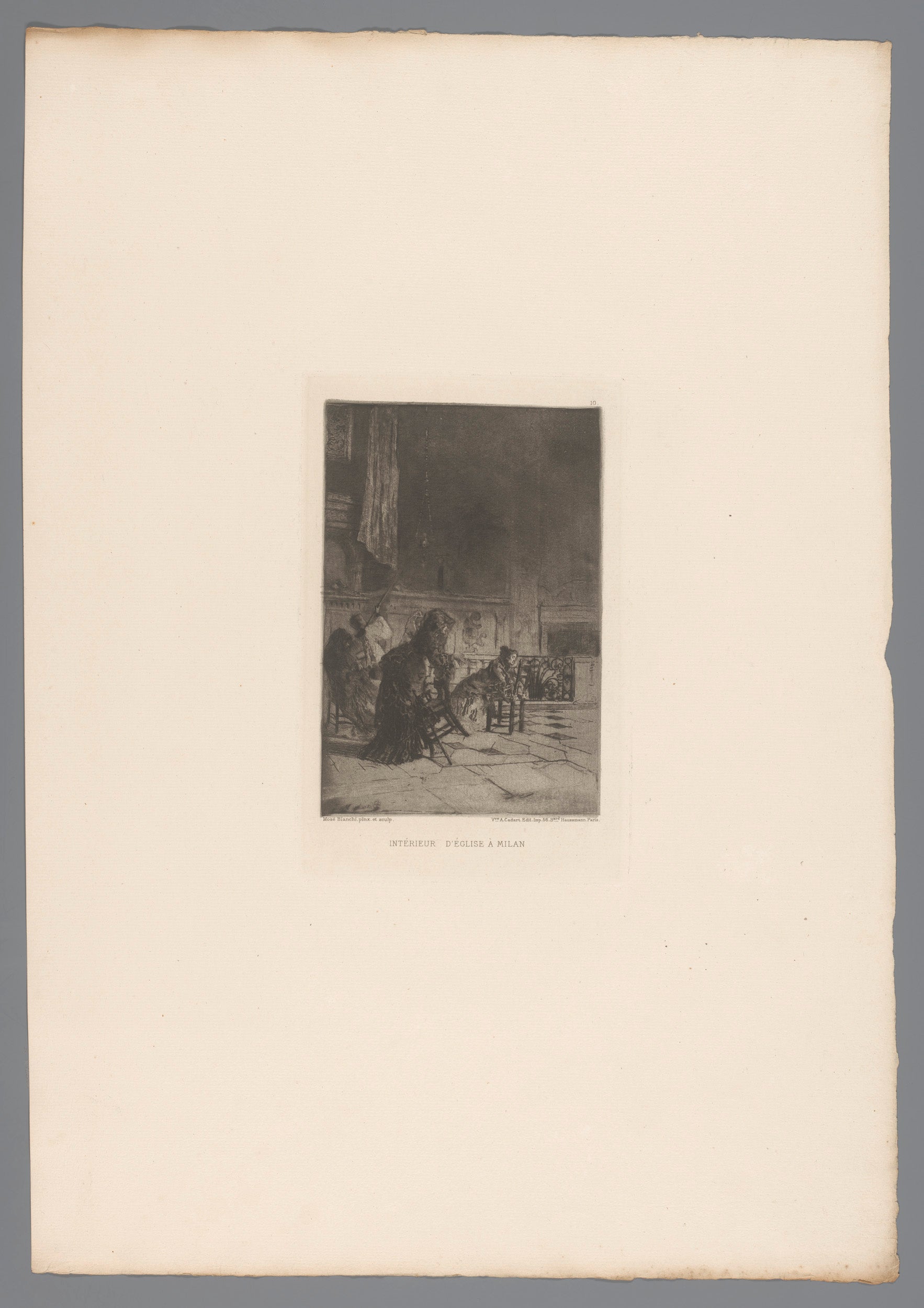 Interior of a church in Milan, Mosè di Giosuè | CanvasPrints.com