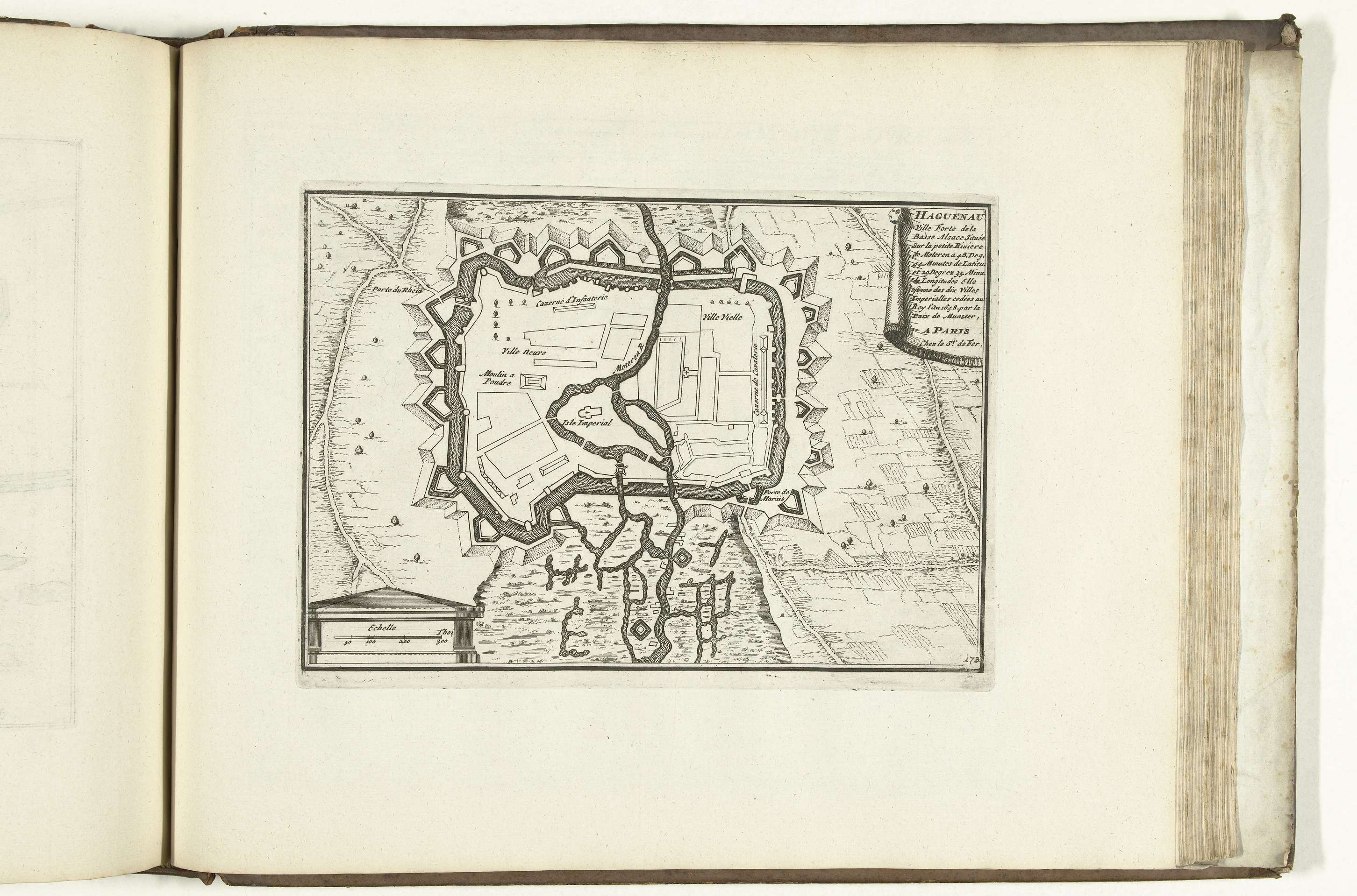 Map of Haguenau, 1726, anonymous, 1726 | CanvasPrints.com