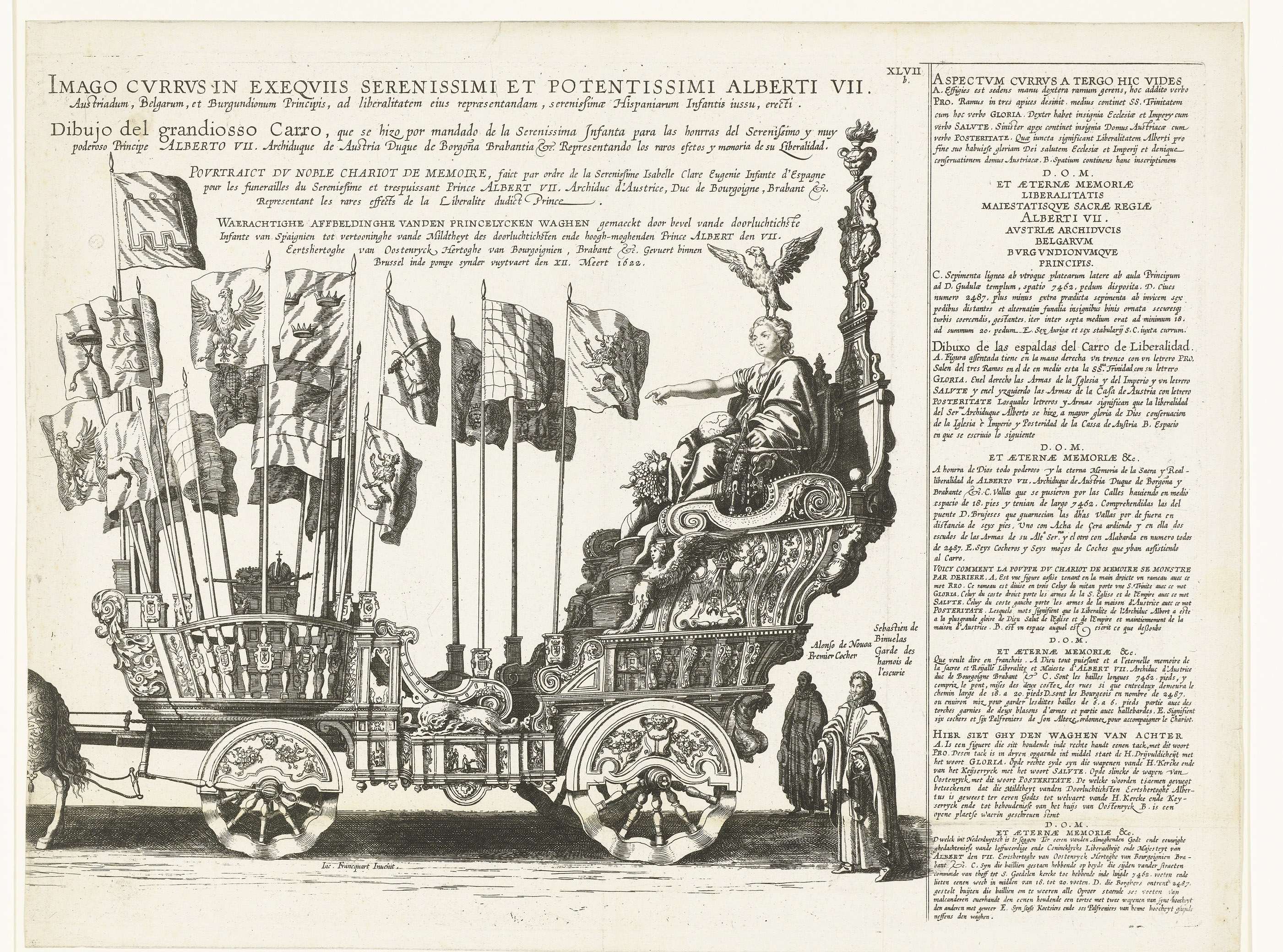 Float in the funeral procession of Archduke Al | CanvasPrints.com