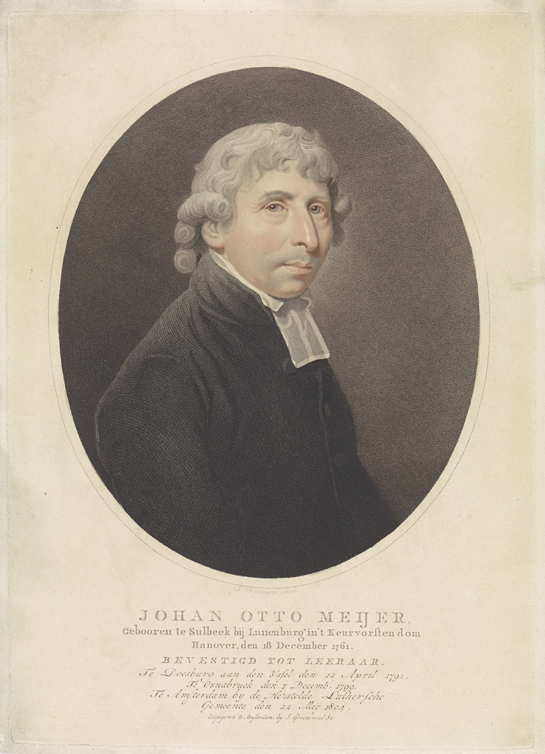 Portrait of Johan Otto Meijer, Jacobus Wijsman | CanvasPrints.com