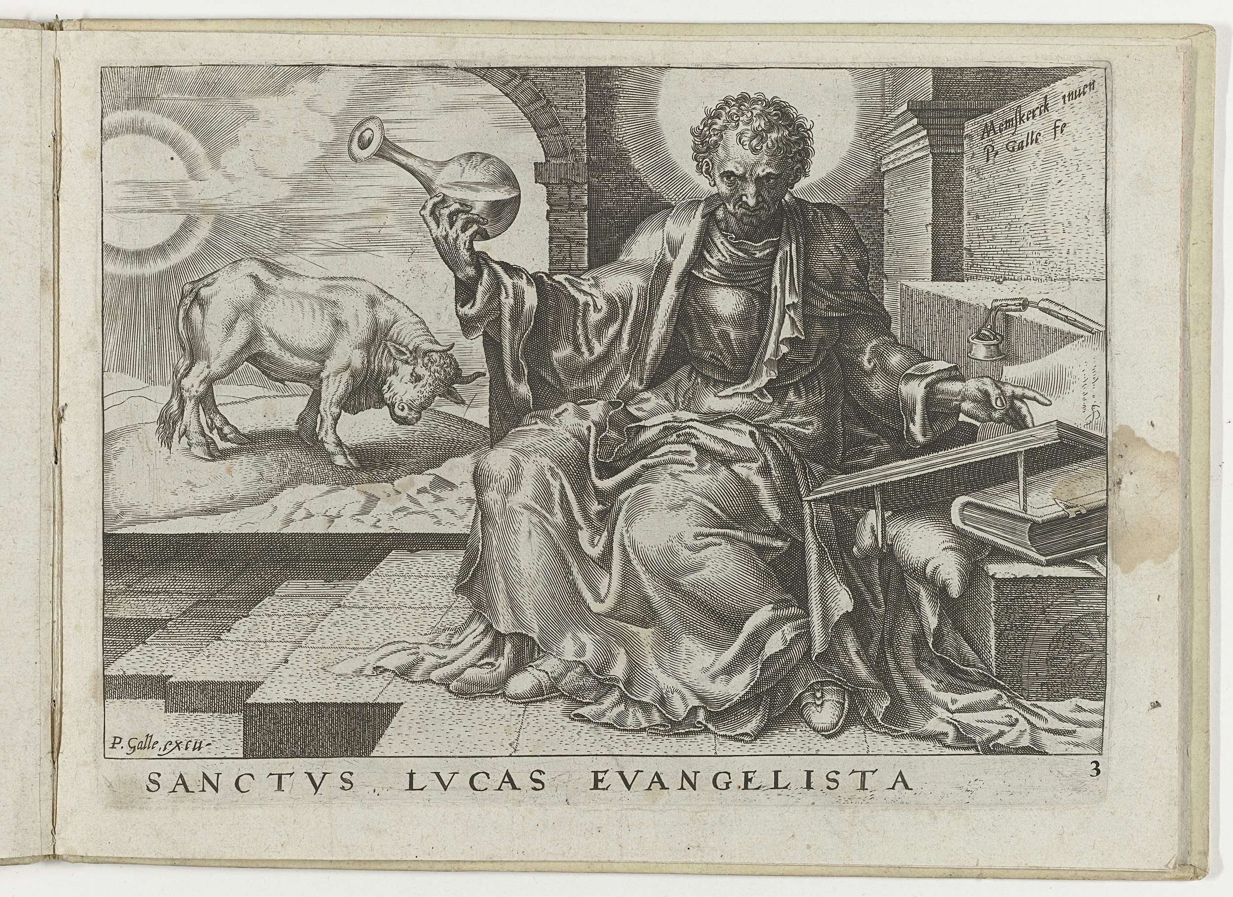 Luke the Evangelist Writing His Gospel, Philip | CanvasPrints.com
