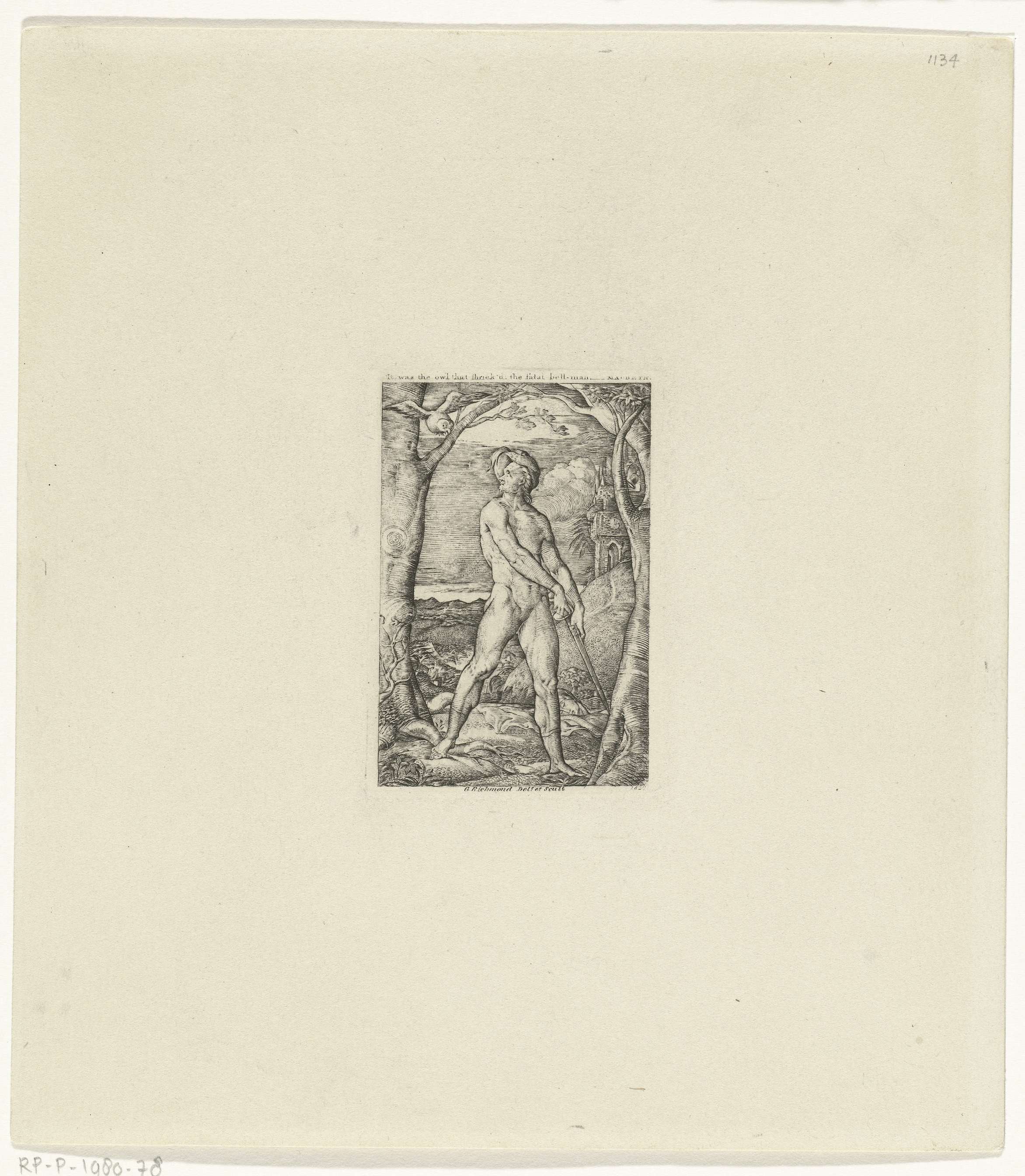 The fatal Bellman, George Richmond, 1827 | CanvasPrints.com