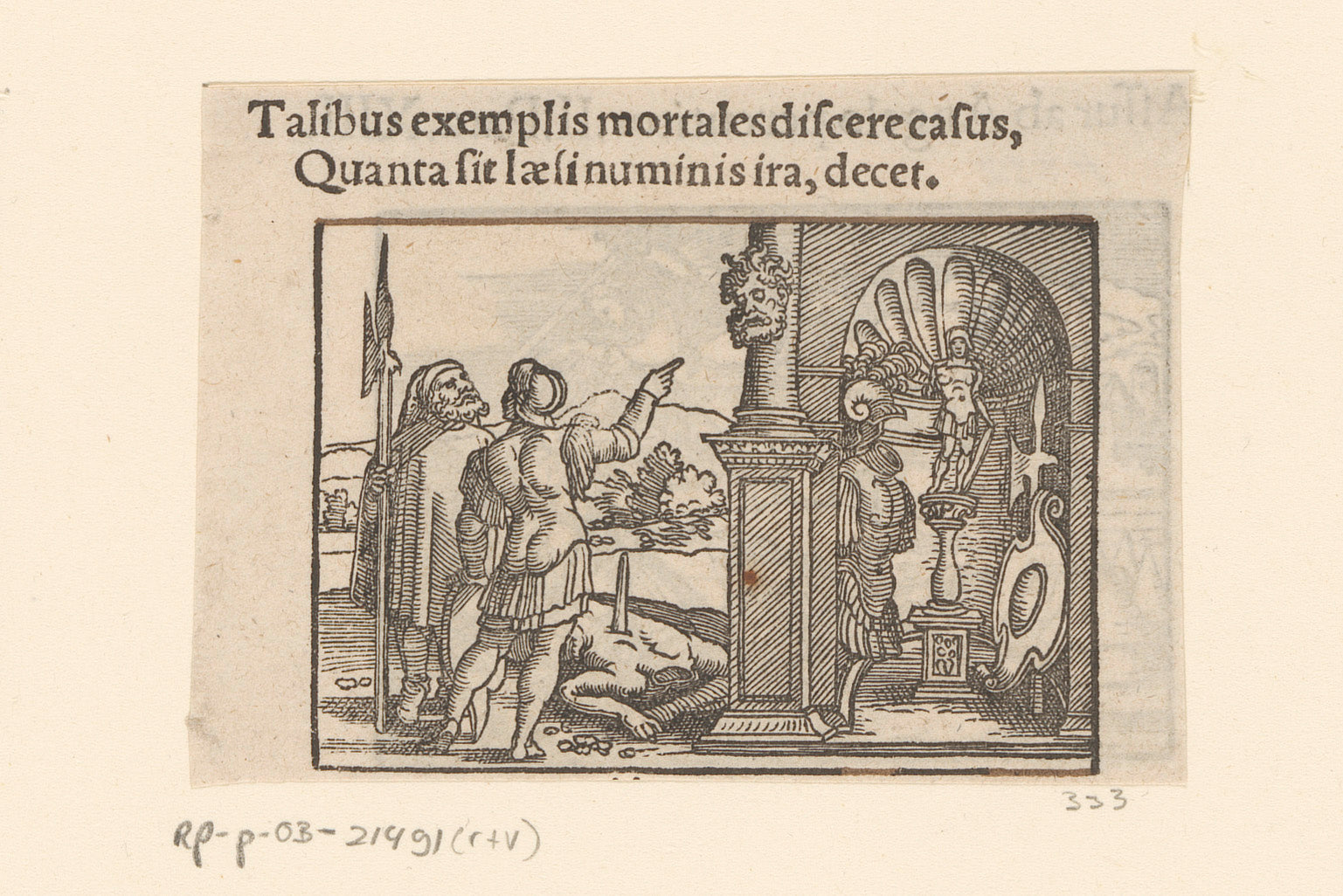 Philistines place the weapons and head of Saul | CanvasPrints.com